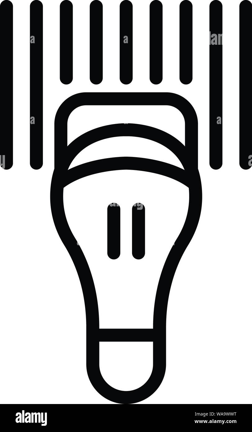 Commercial barcode scanner icon, outline style Stock Vector Image & Art ...
