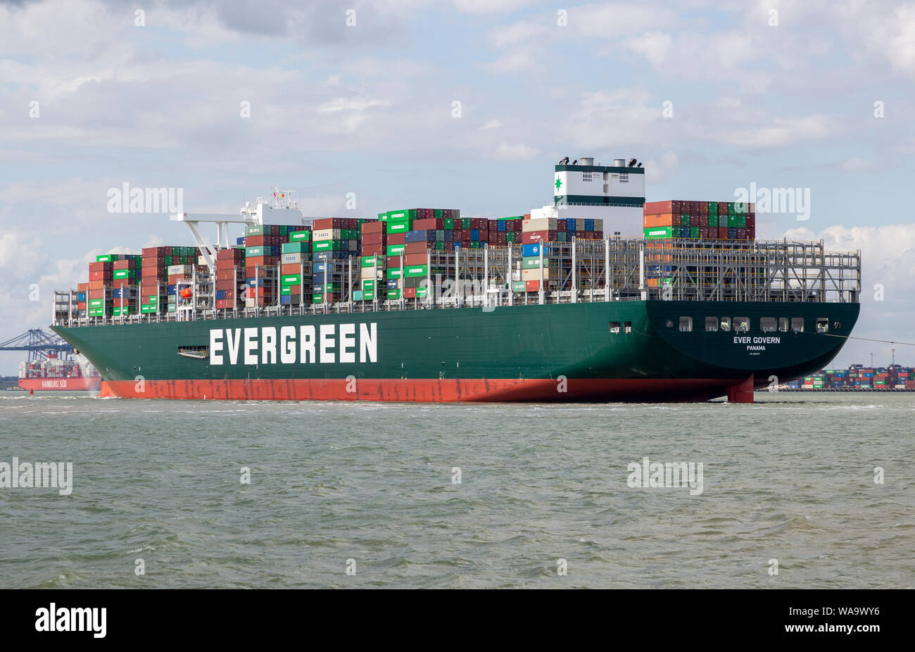 Evergreen Container Ship High Resolution Stock Photography and Images ...