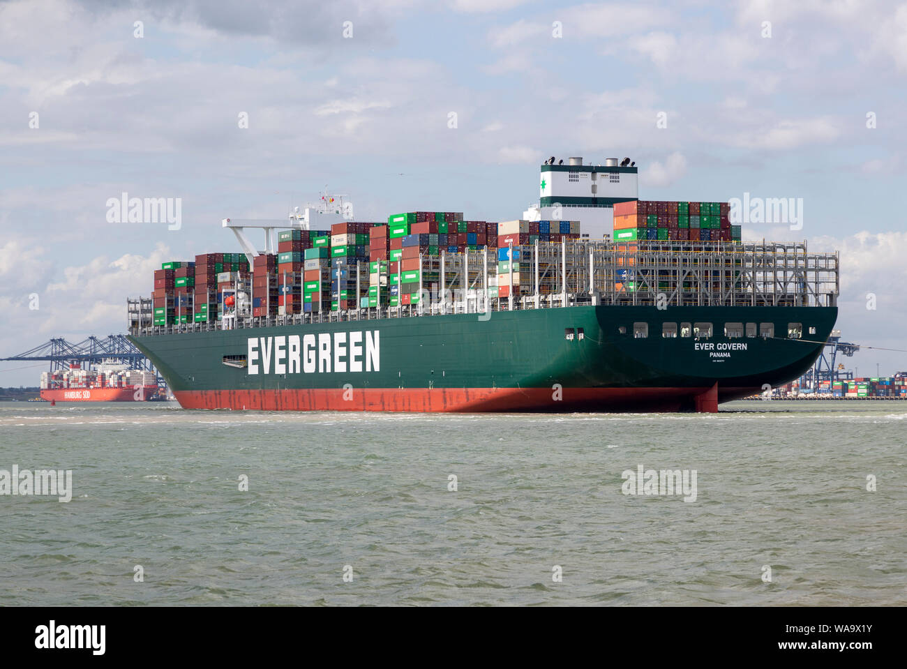 Evergreen Container Ship High Resolution Stock Photography and Images ...