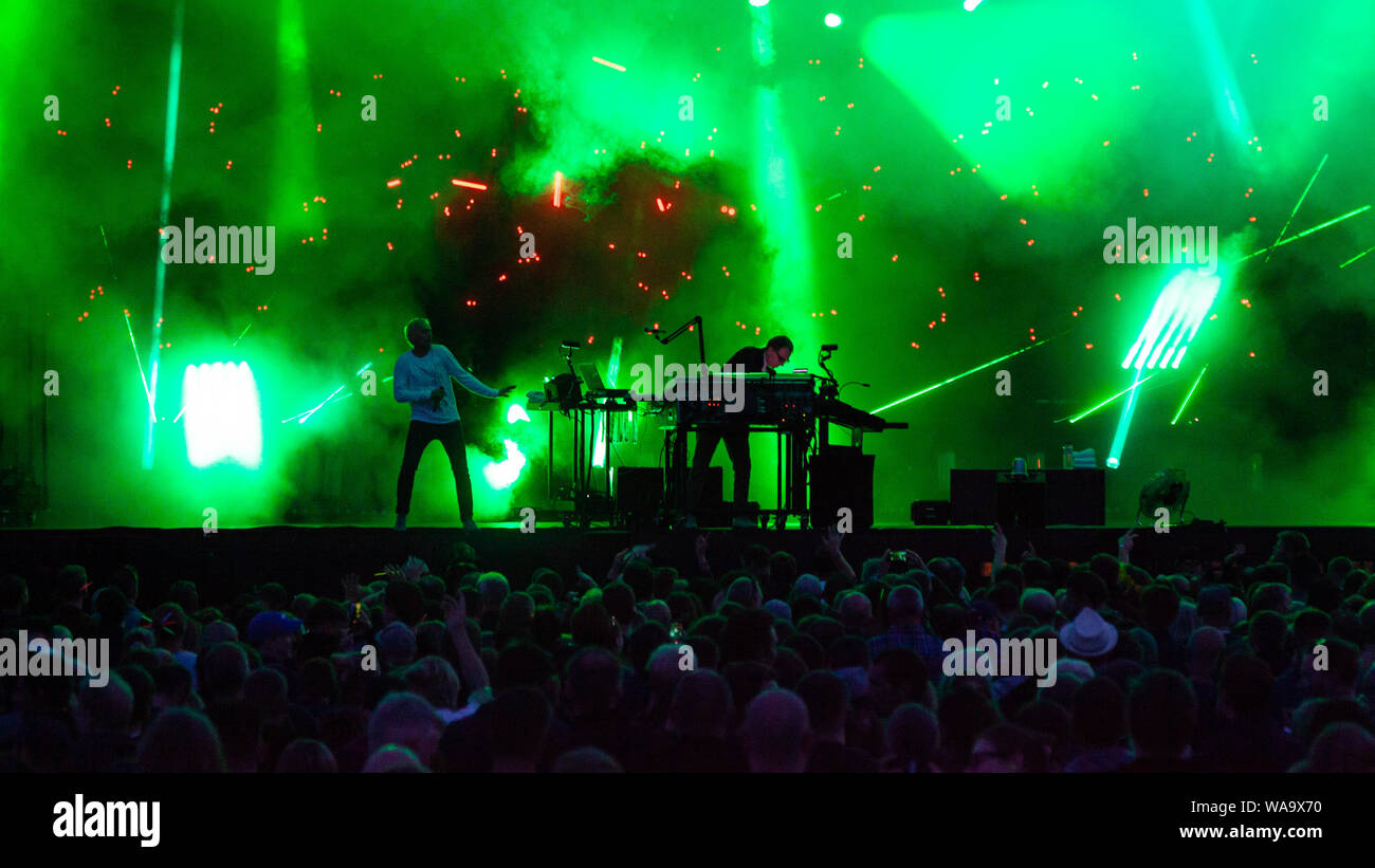 Trondheim, Norway. August 15th, 2019. The British electronic music ...