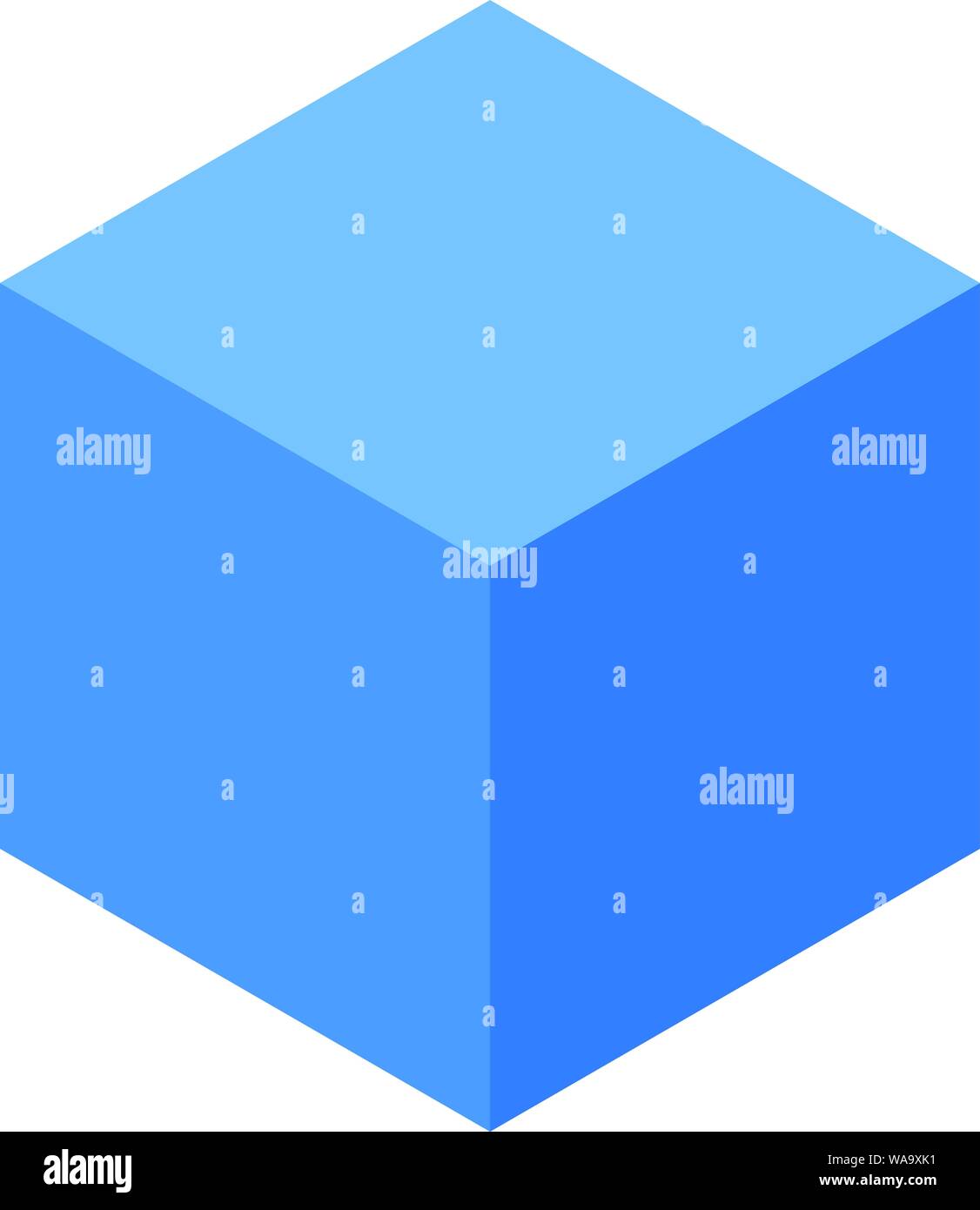 Blue smart cube icon, isometric style Stock Vector Image & Art - Alamy