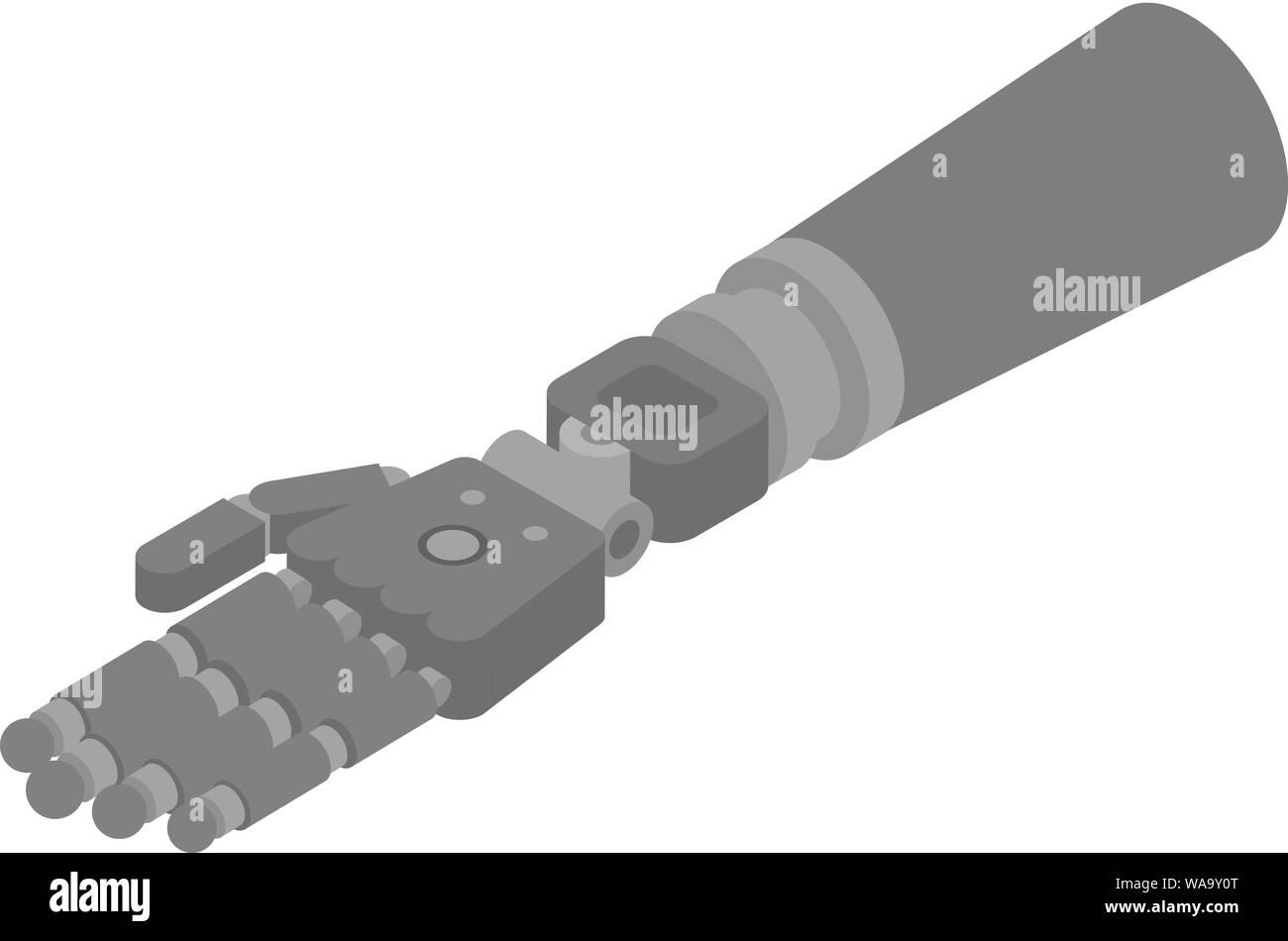 Robotic human hand icon, isometric style Stock Vector Image & Art - Alamy