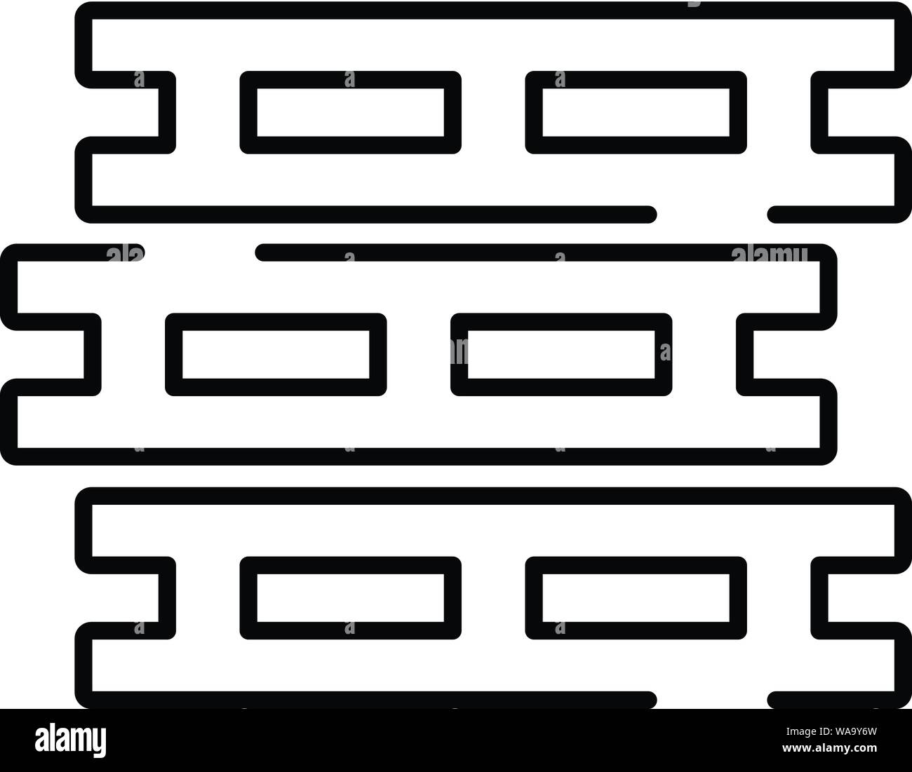 Pallet stack icon, outline style Stock Vector Image & Art - Alamy