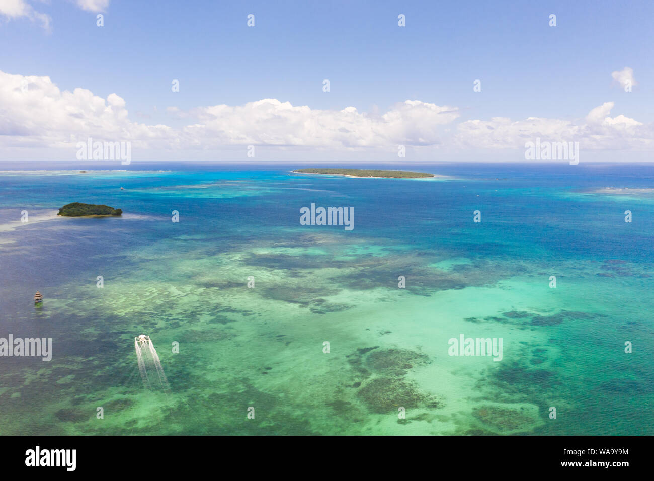 Bucas Grande Island, Philippines. Beautiful lagoons with atolls and ...