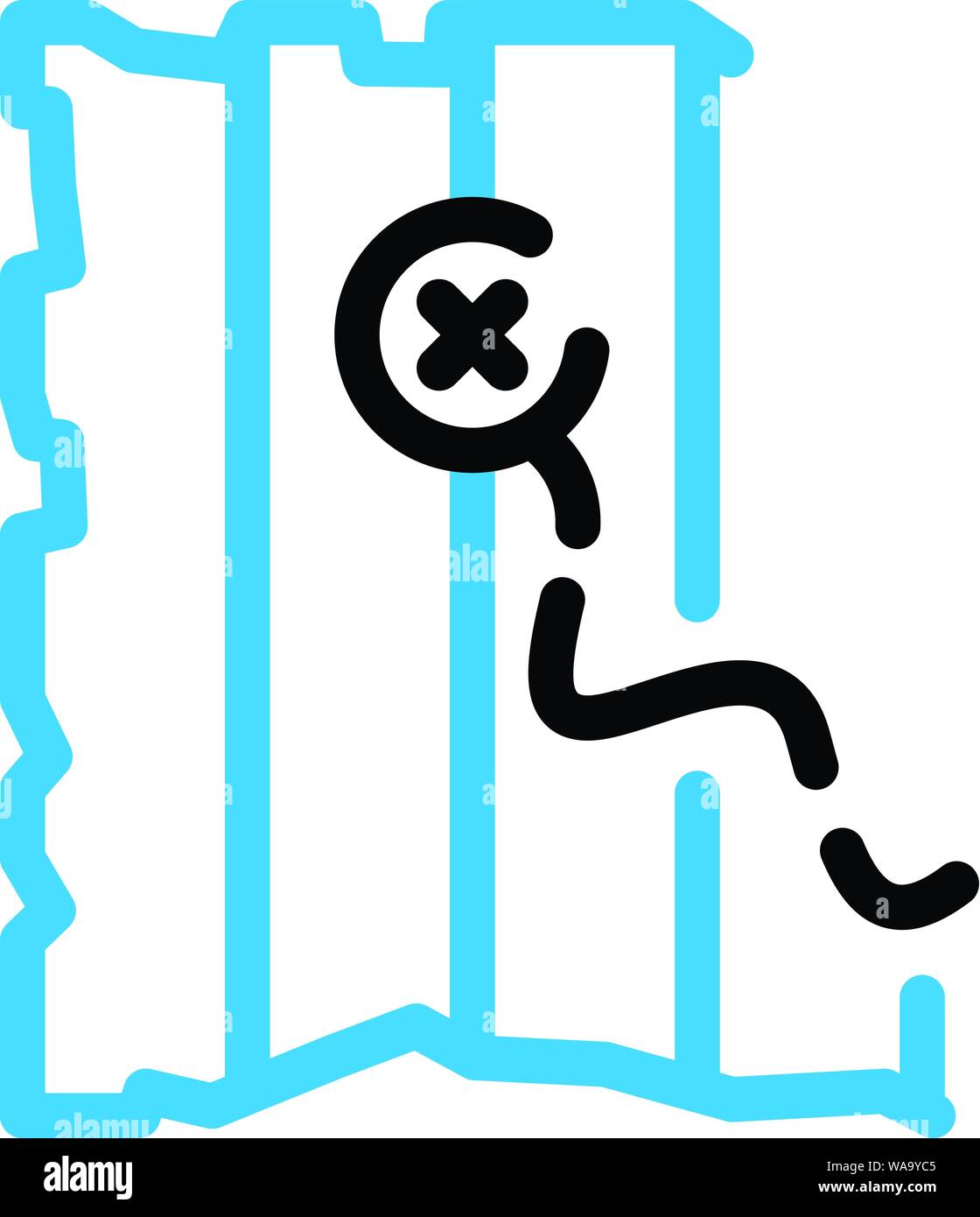 Escape quest map icon, outline style Stock Vector Image & Art - Alamy