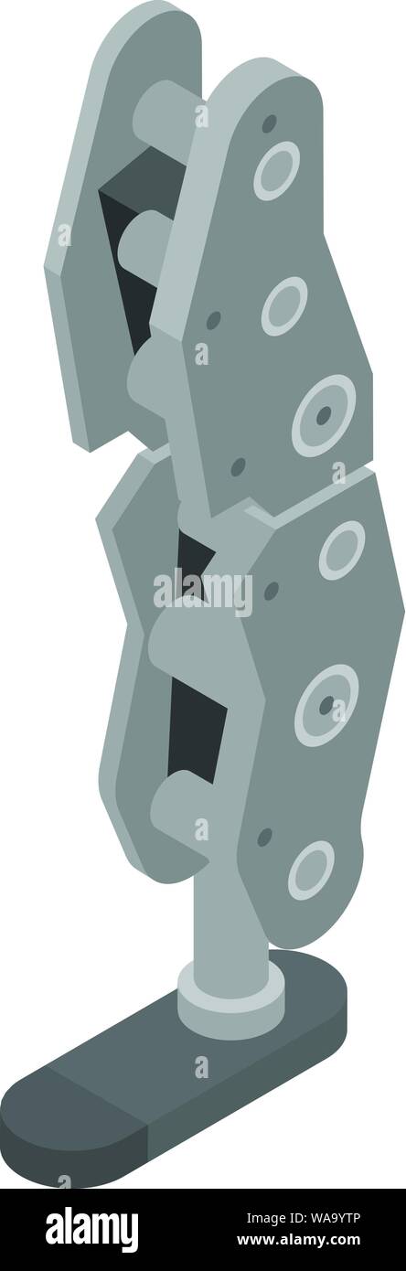 Robot foot limb icon, isometric style Stock Vector Image & Art - Alamy
