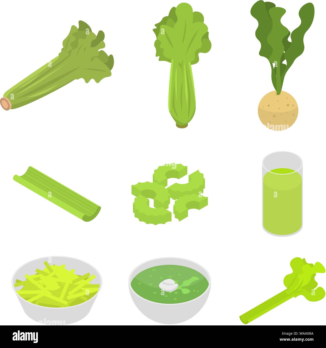 Celery pattern Stock Vector Images - Alamy