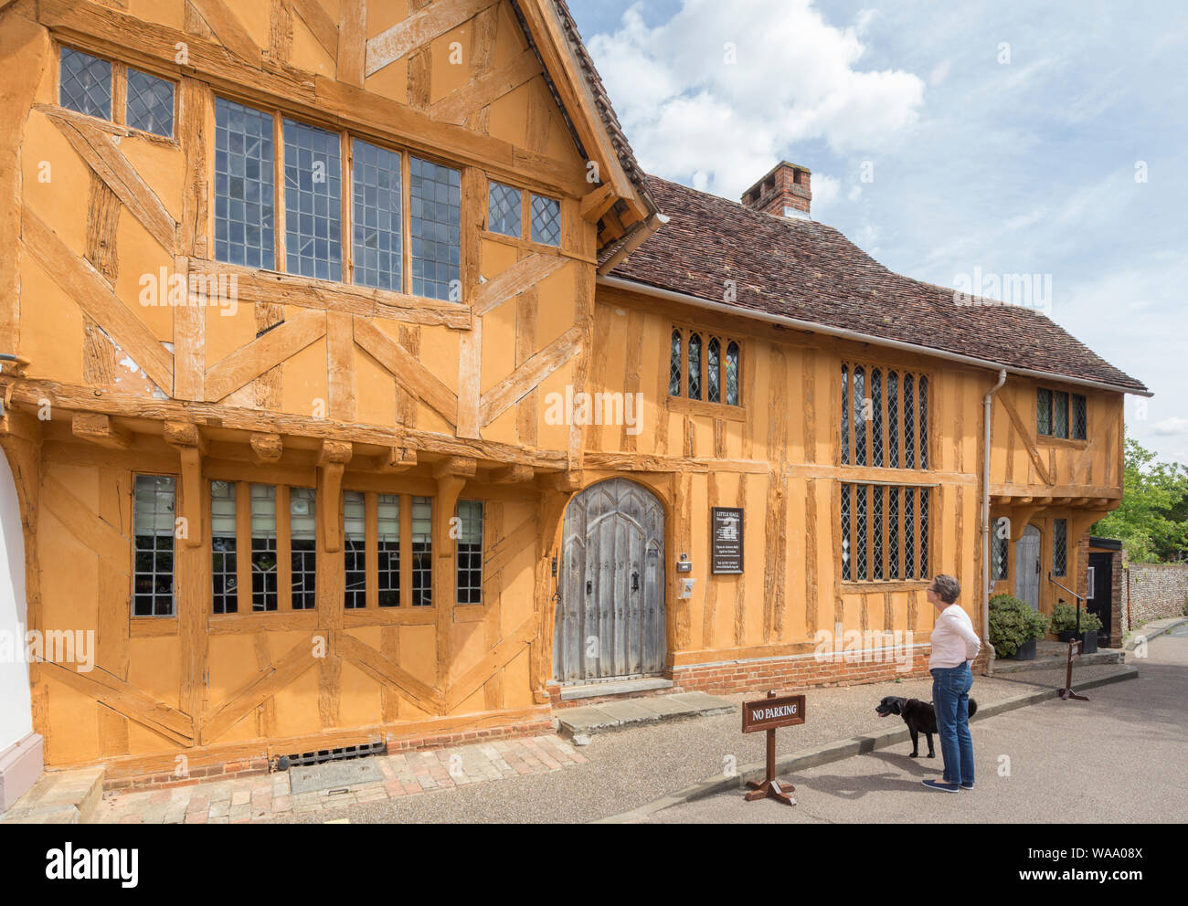 The picturesque medieval village of Lavenham, Suffolk, England, UK ...