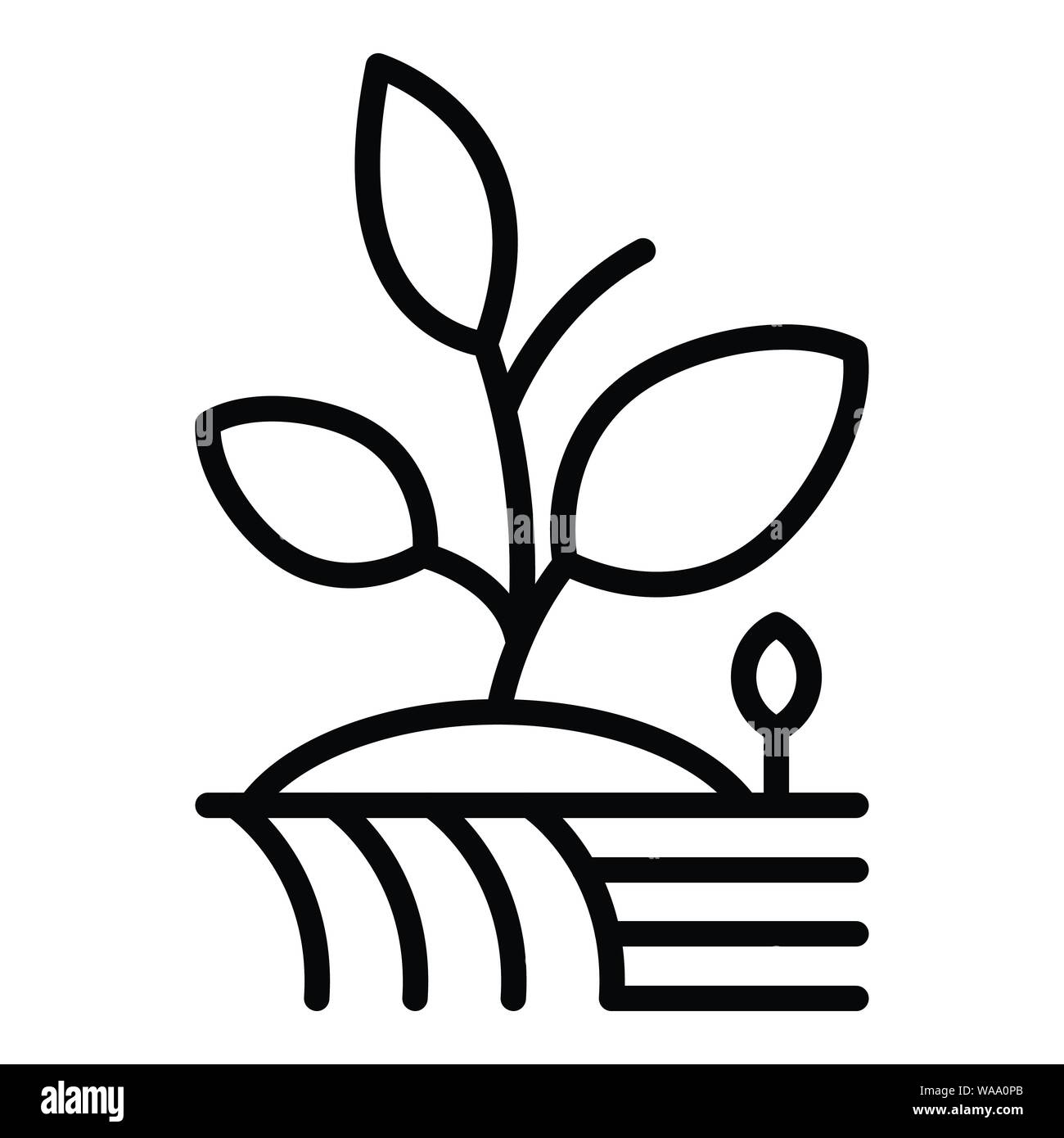 Farm plant icon, outline style Stock Vector Image & Art - Alamy