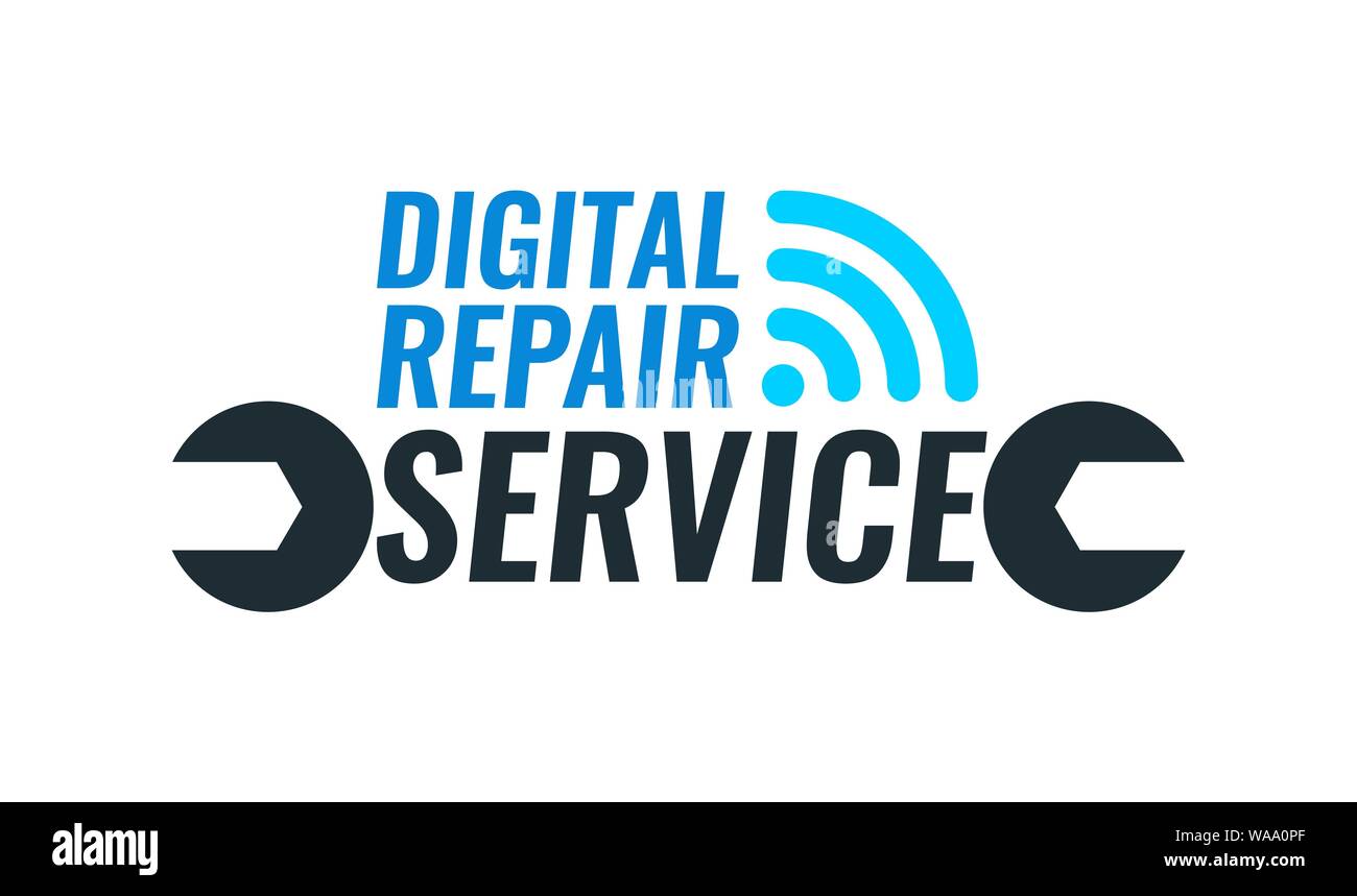 Vector Logo template for Repair Service of digital equipment ...