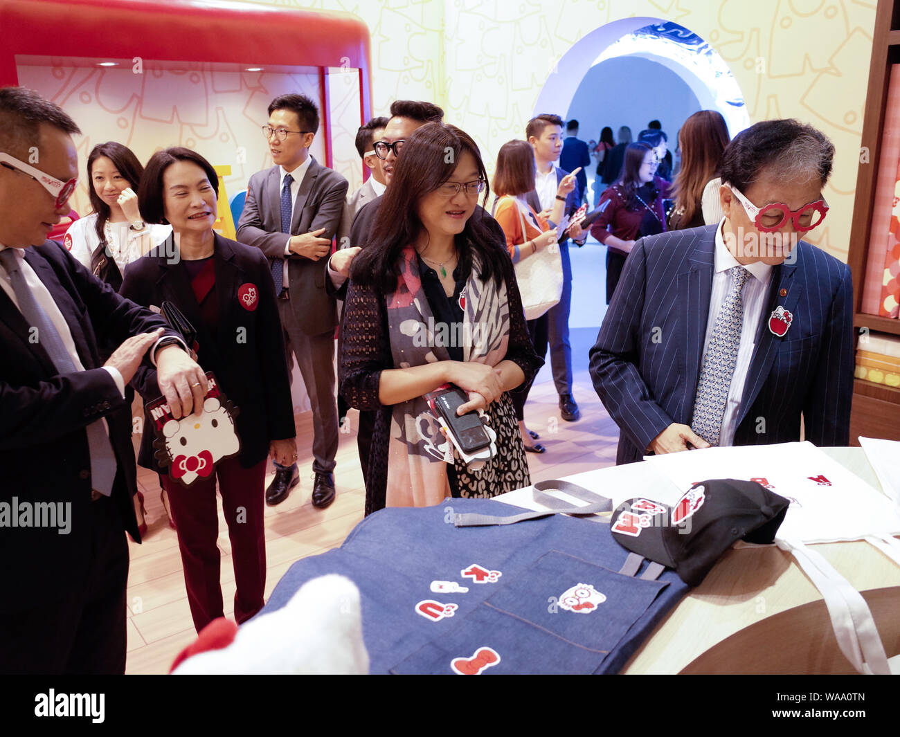 Interior view of the "GEG Presents: Hello Kitty Hello Again" special 45th anniversary exhibition ...