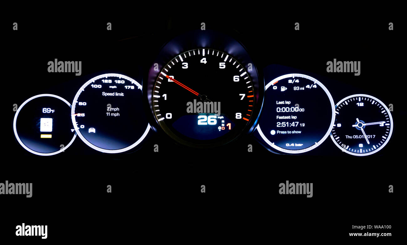 Mileage dashboard hi-res stock photography and images - Alamy
