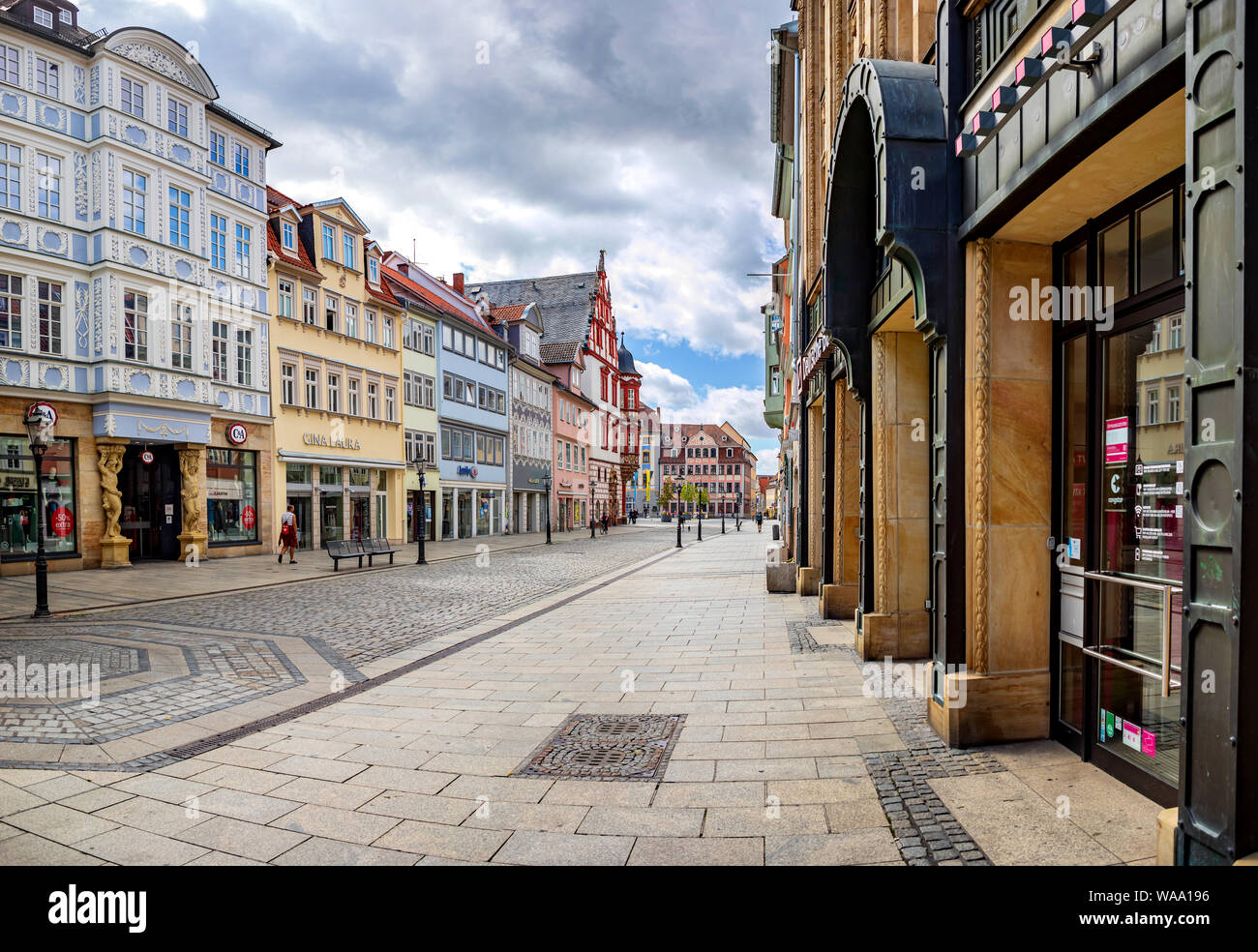 COBURG, GERMANY - CIRCA AUGUST, 2019: The Spitalgasse street in Coburg ...