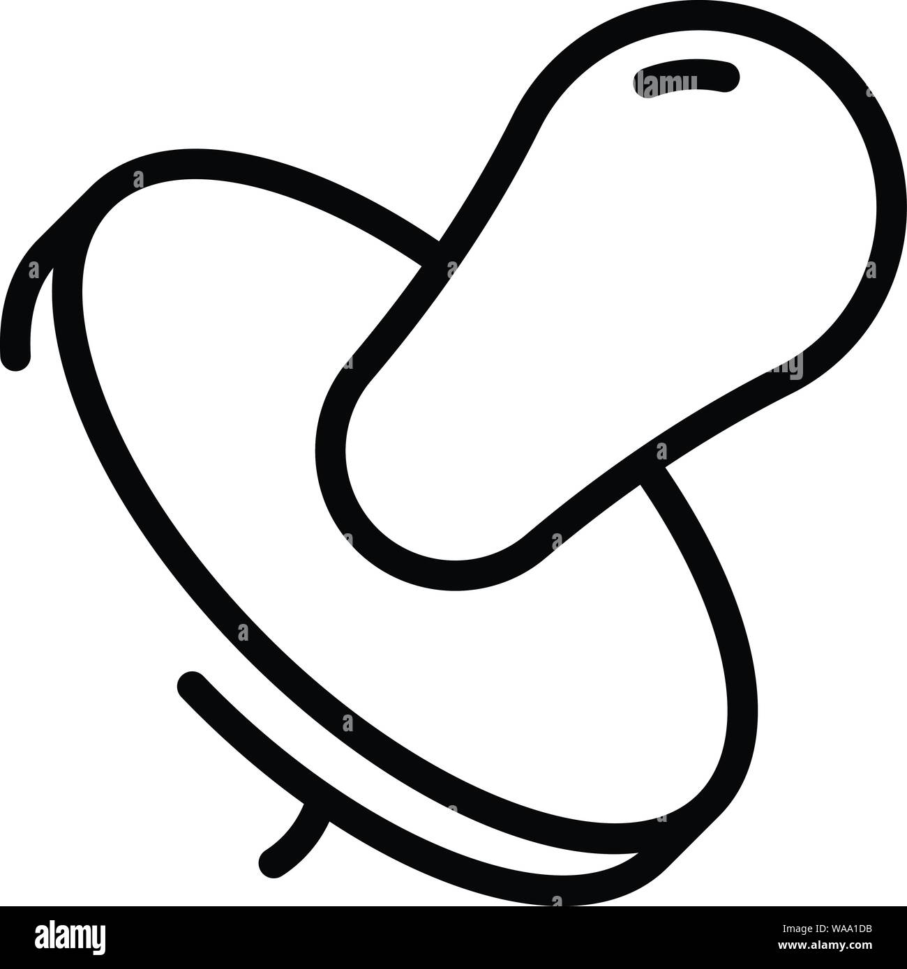 Pacifier icon, outline style Stock Vector Image & Art - Alamy