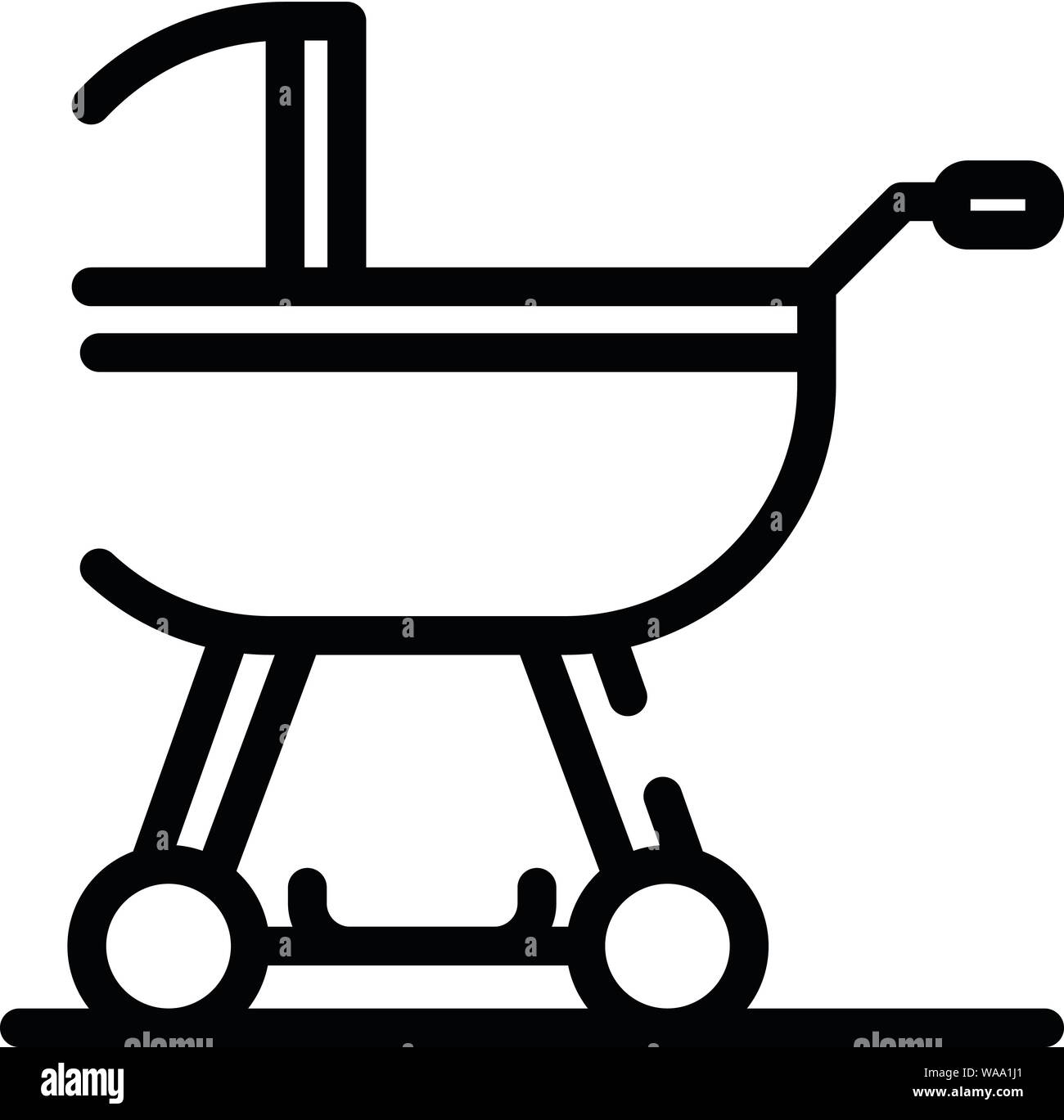 Baby stroller icon, outline style Stock Vector Image & Art - Alamy
