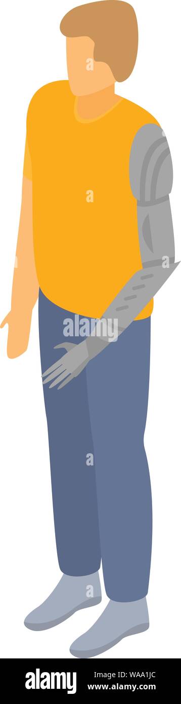 Artificial hand limbs icon, isometric style Stock Vector Image & Art ...
