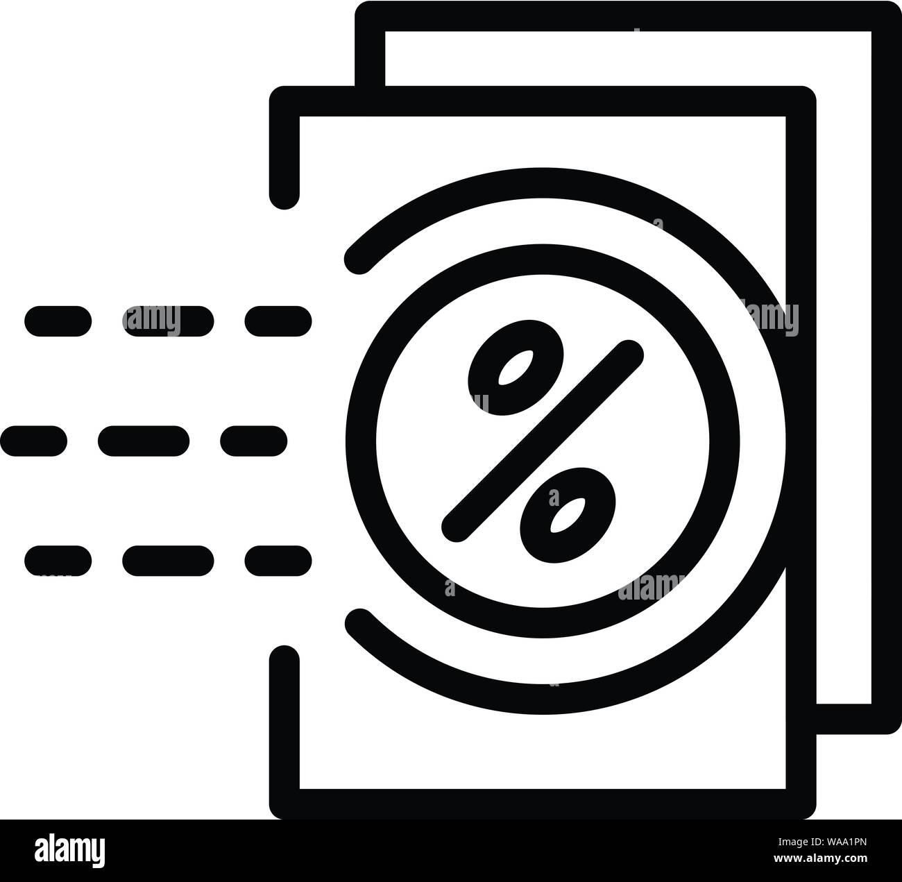 Lease percent papers icon, outline style Stock Vector Image & Art - Alamy