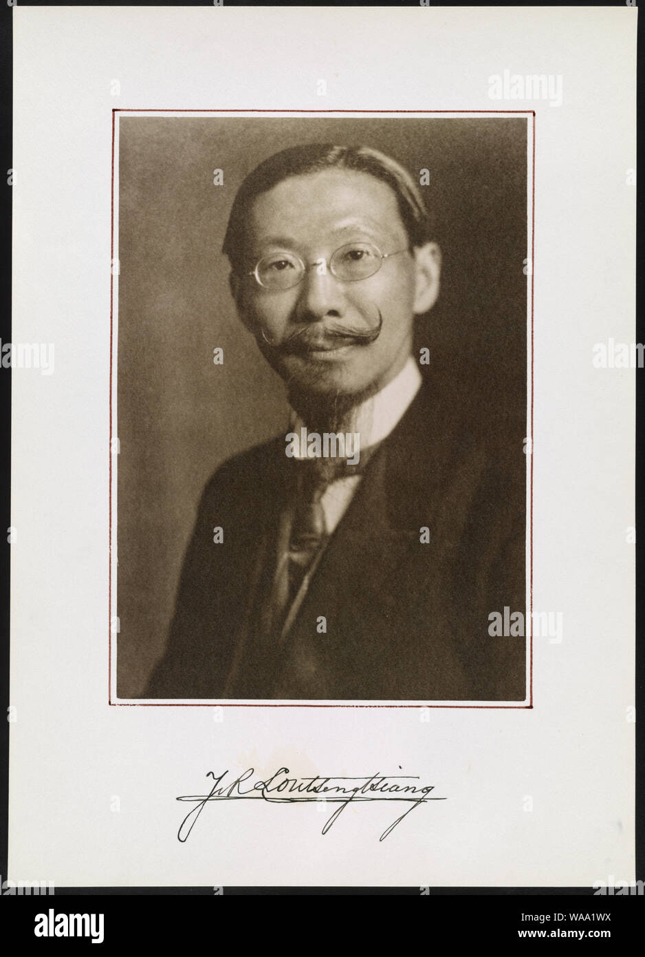 Chinese Foreign Minister Lou Tseng-Tsiang Stock Photo - Alamy