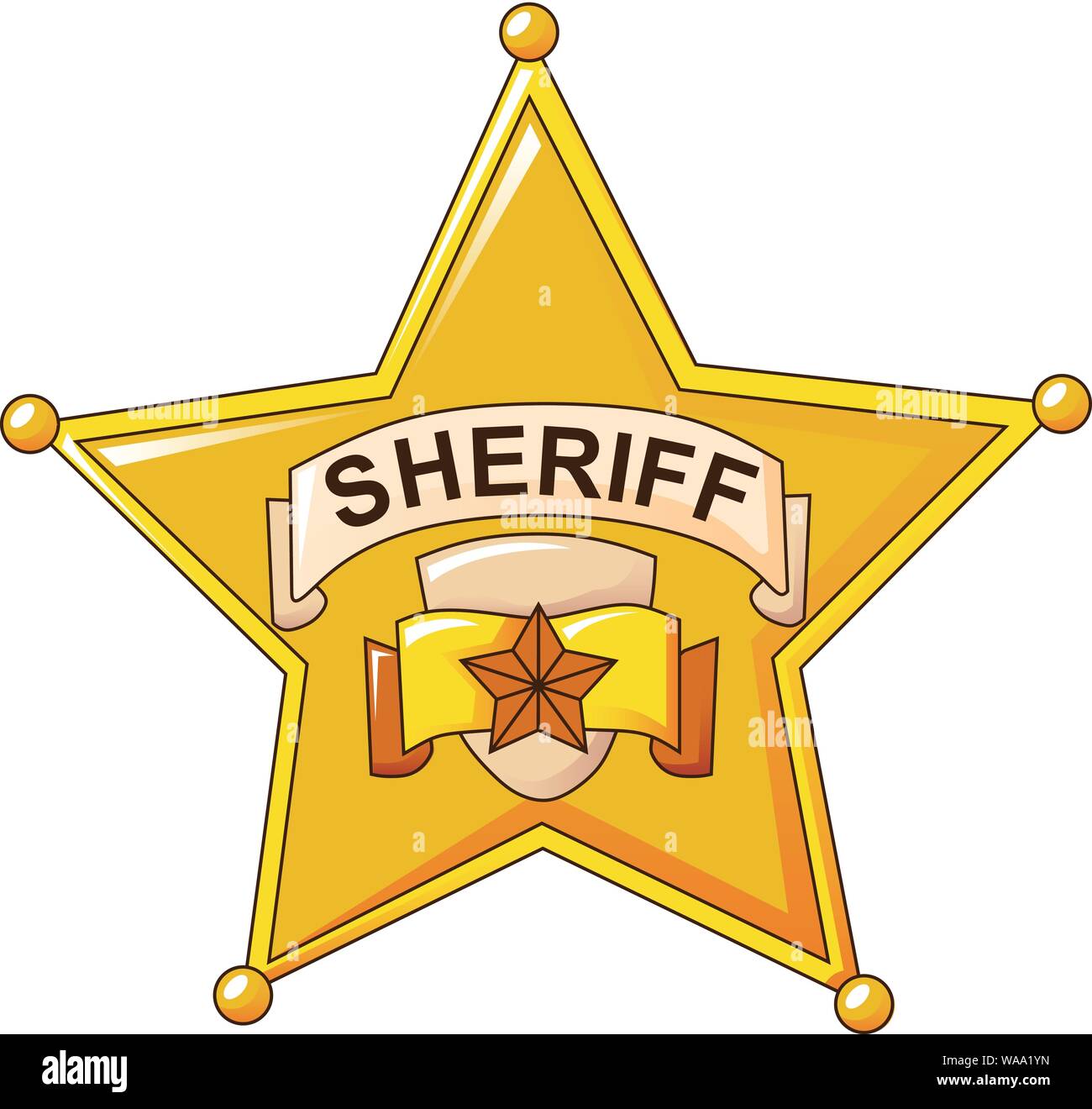 Cartoon Sheriff High Resolution Stock Photography and Images - Alamy