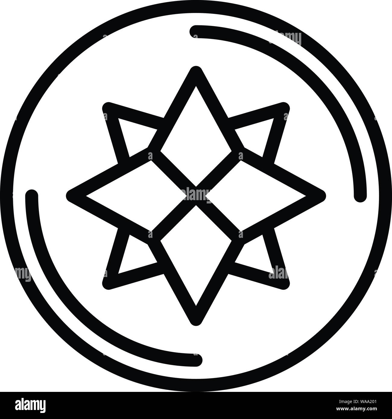 Wizard icon modern line Cut Out Stock Images & Pictures - Alamy