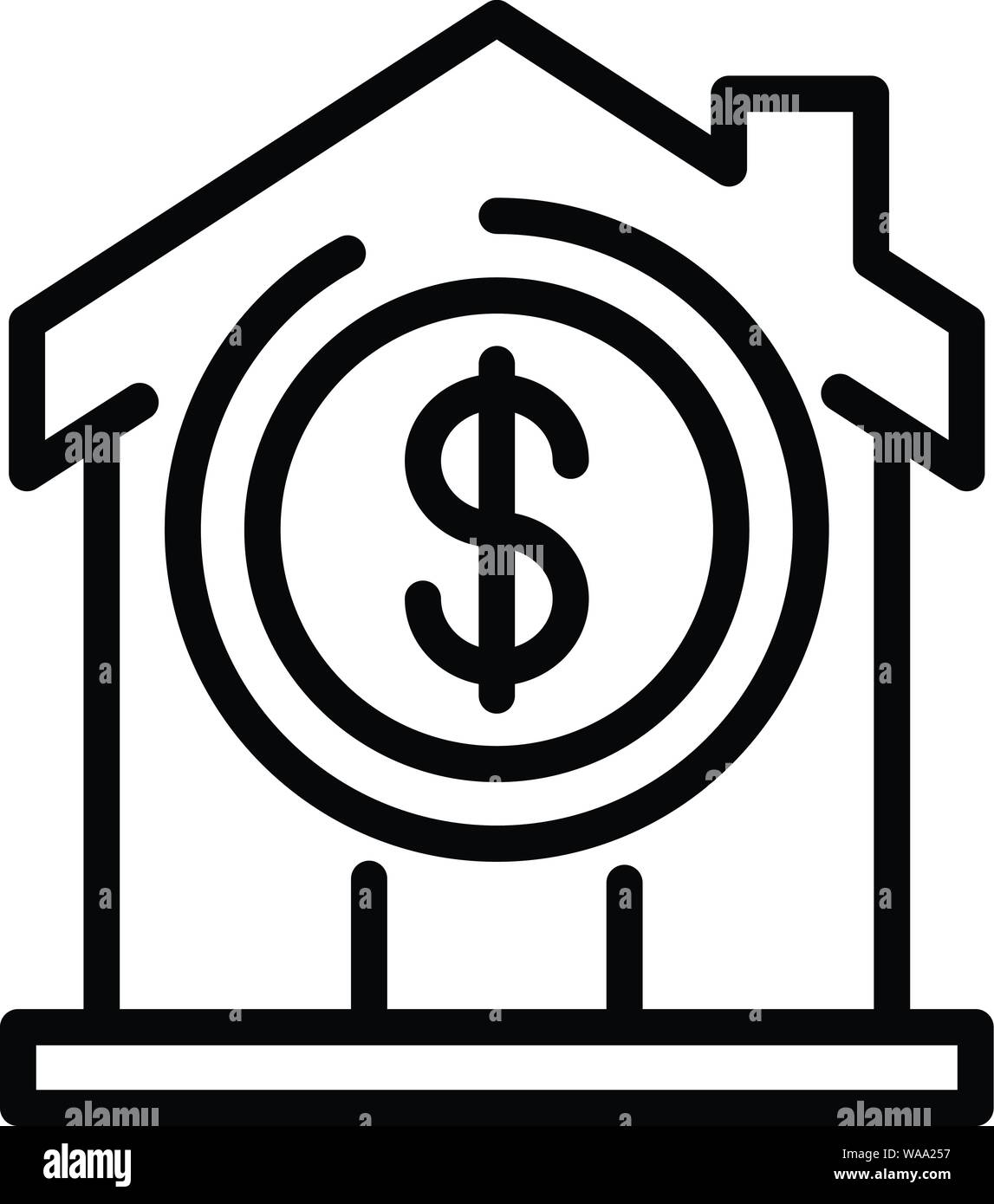 Leasing house icon, outline style Stock Vector Image & Art - Alamy