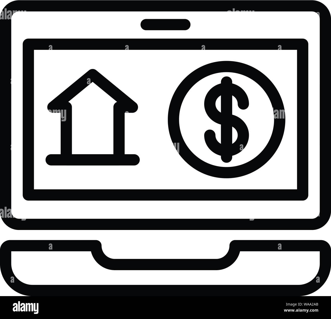 Online house lease icon hi-res stock photography and images - Alamy