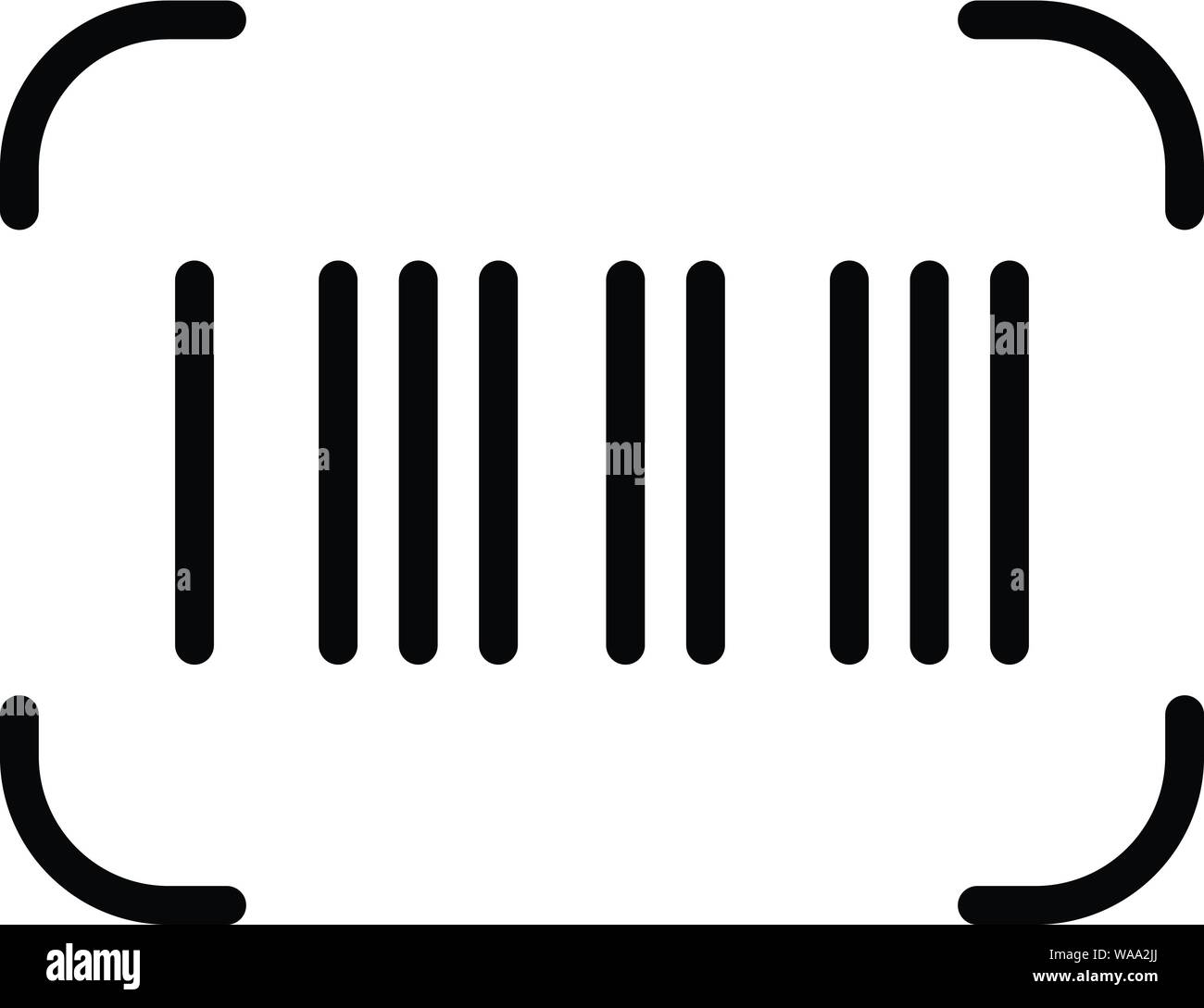 Barcode icon, outline style Stock Vector Image & Art - Alamy