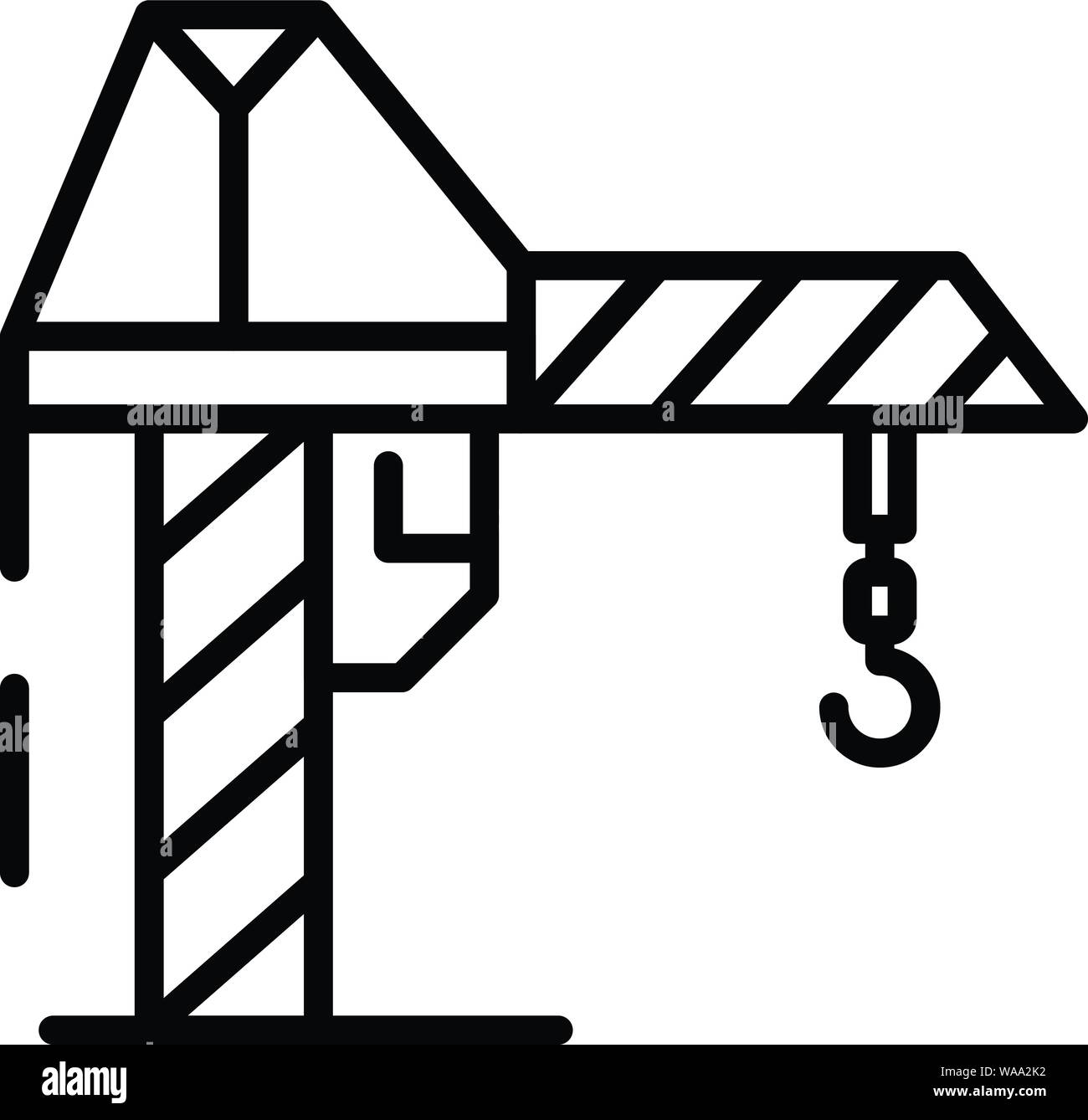 Work crane icon, outline style Stock Vector Image & Art - Alamy