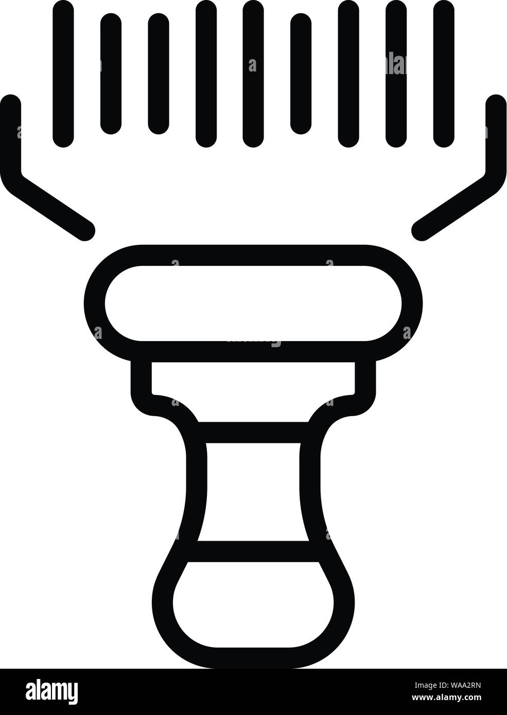 Inventory barcode scanner icon, outline style Stock Vector Image & Art ...