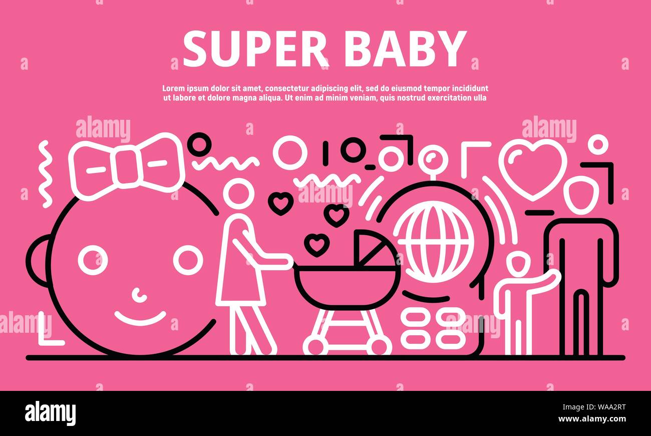 Little girl superhero baby Stock Vector Images - Alamy