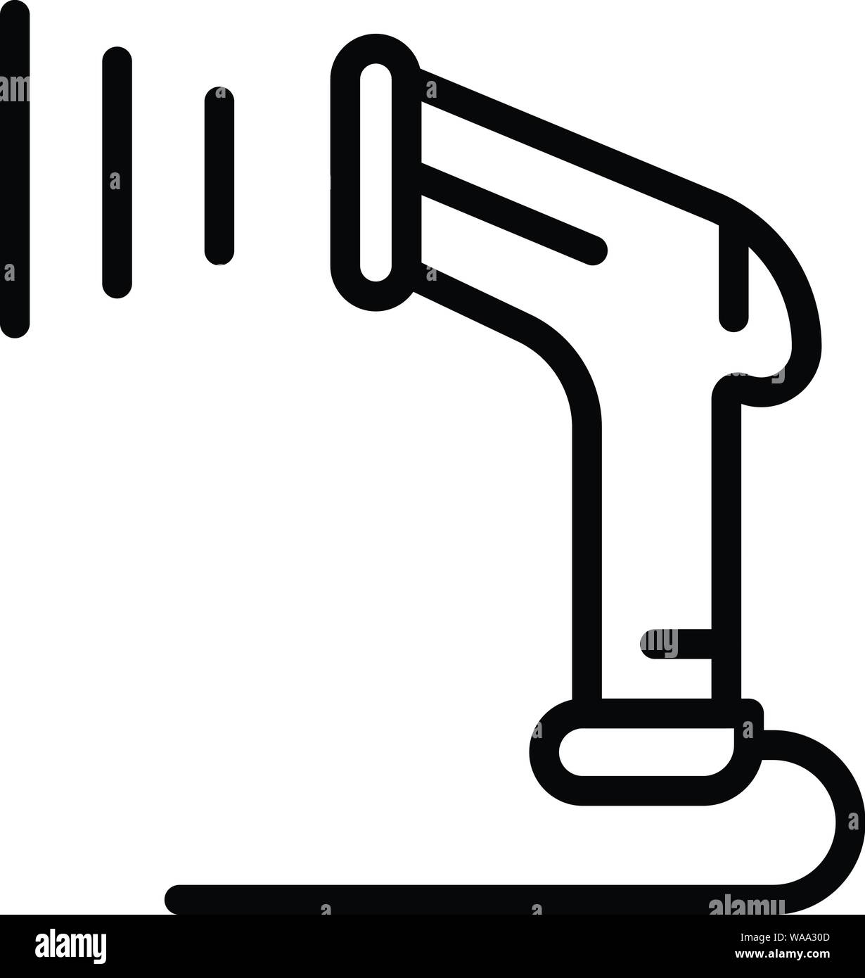 Data barcode scanner icon, outline style Stock Vector Image & Art - Alamy