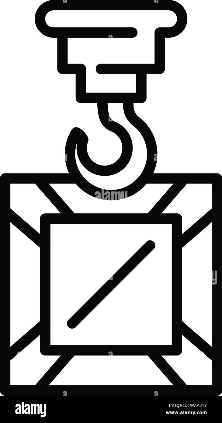 Black crane load block Stock Vector Images - Alamy