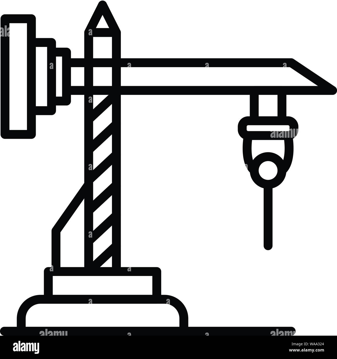 Drill crane icon, outline style Stock Vector Image & Art - Alamy