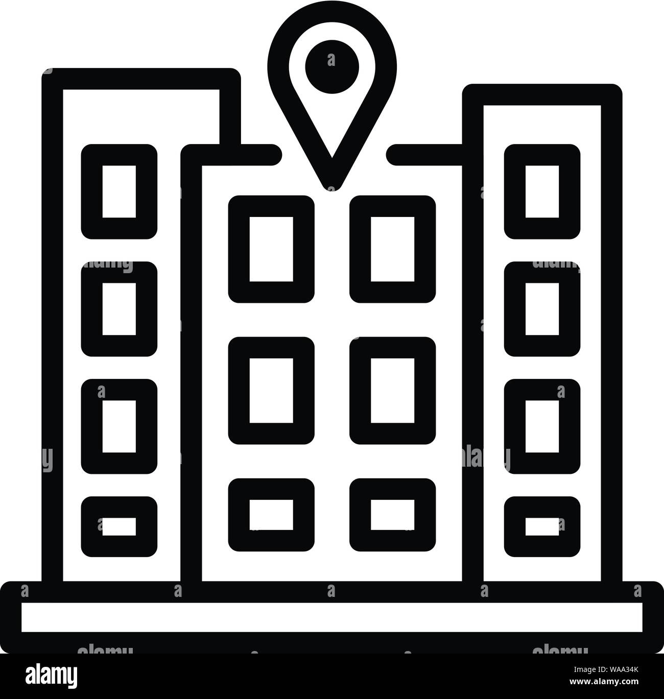 Hotel property icon, outline style Stock Vector Image & Art - Alamy
