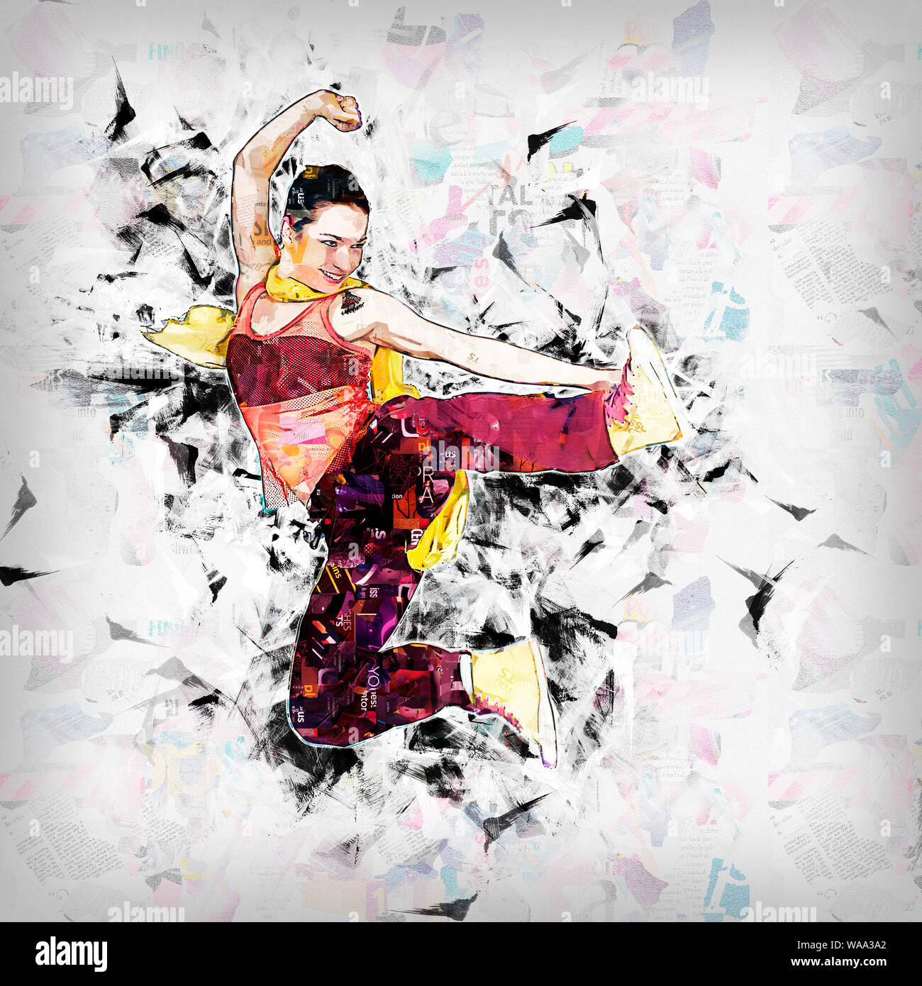 Female breakdancer street hi-res stock photography and images - Alamy