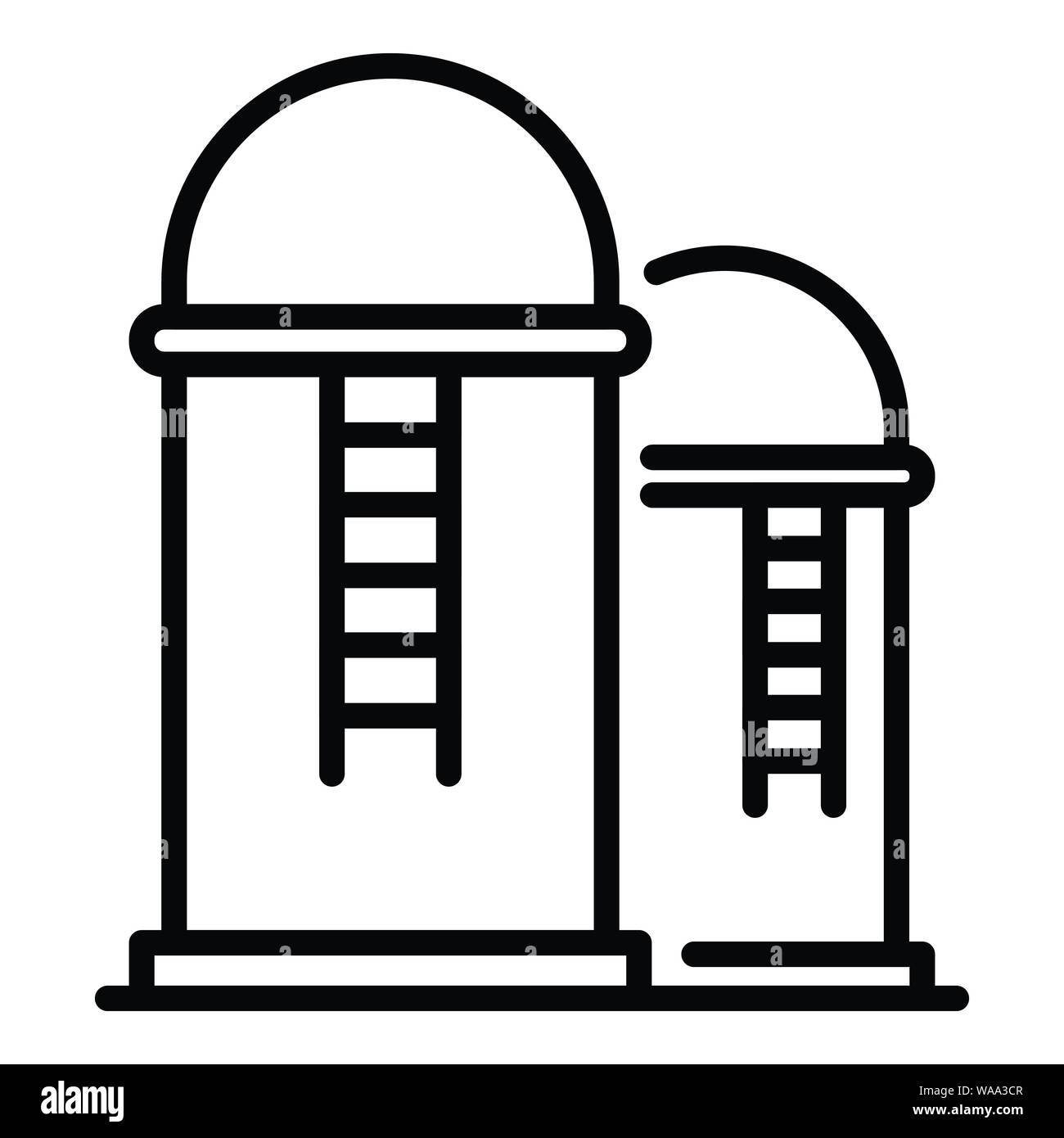 Grain storage facility Stock Vector Images - Alamy