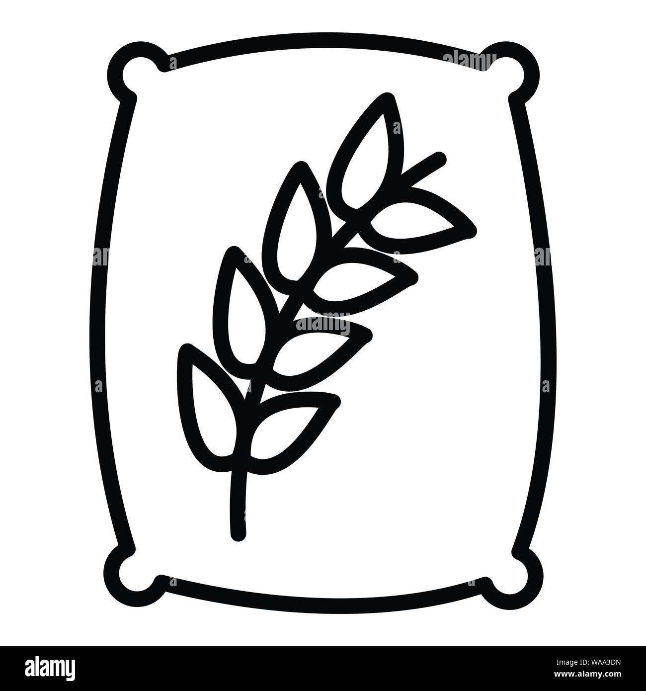 Wheat sack icon, outline style Stock Vector Image & Art - Alamy