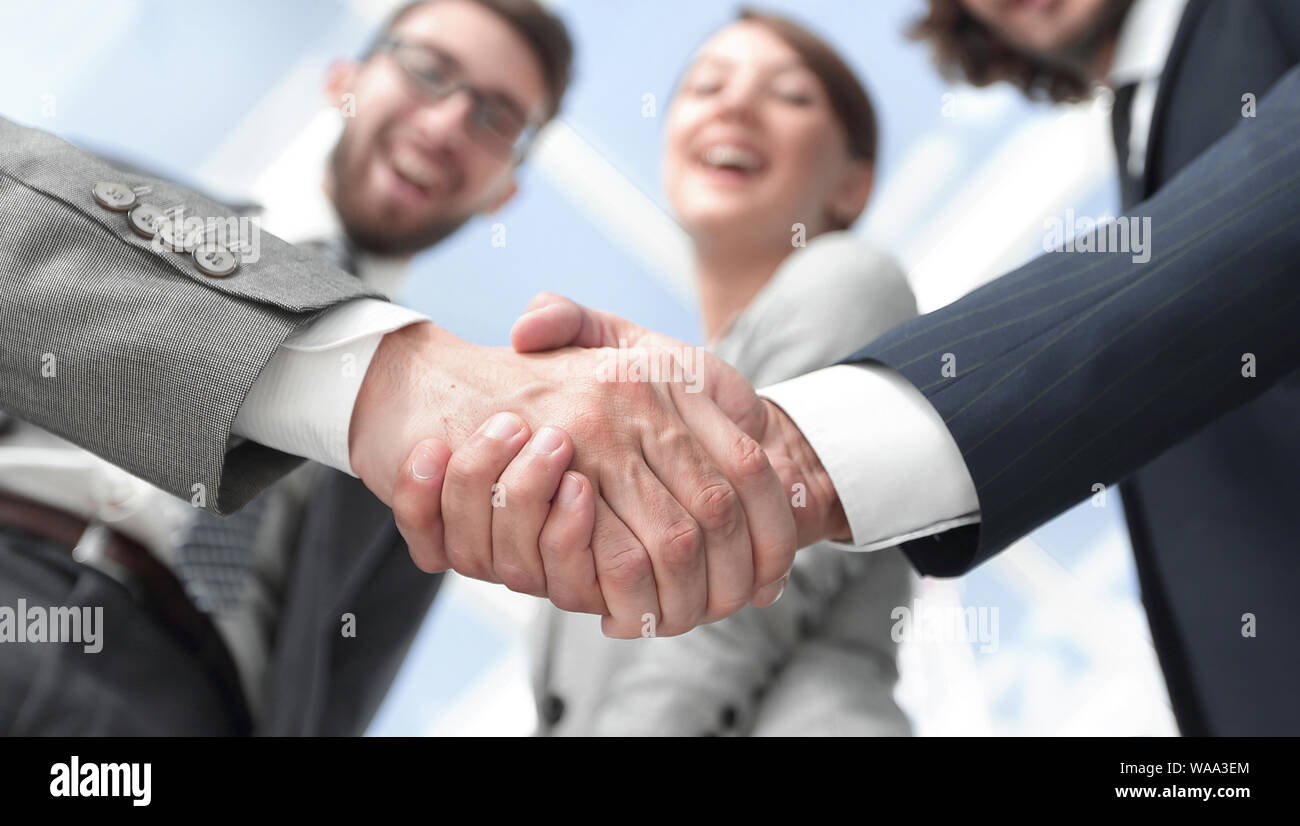business handshake.the concept of partnership Stock Photo - Alamy