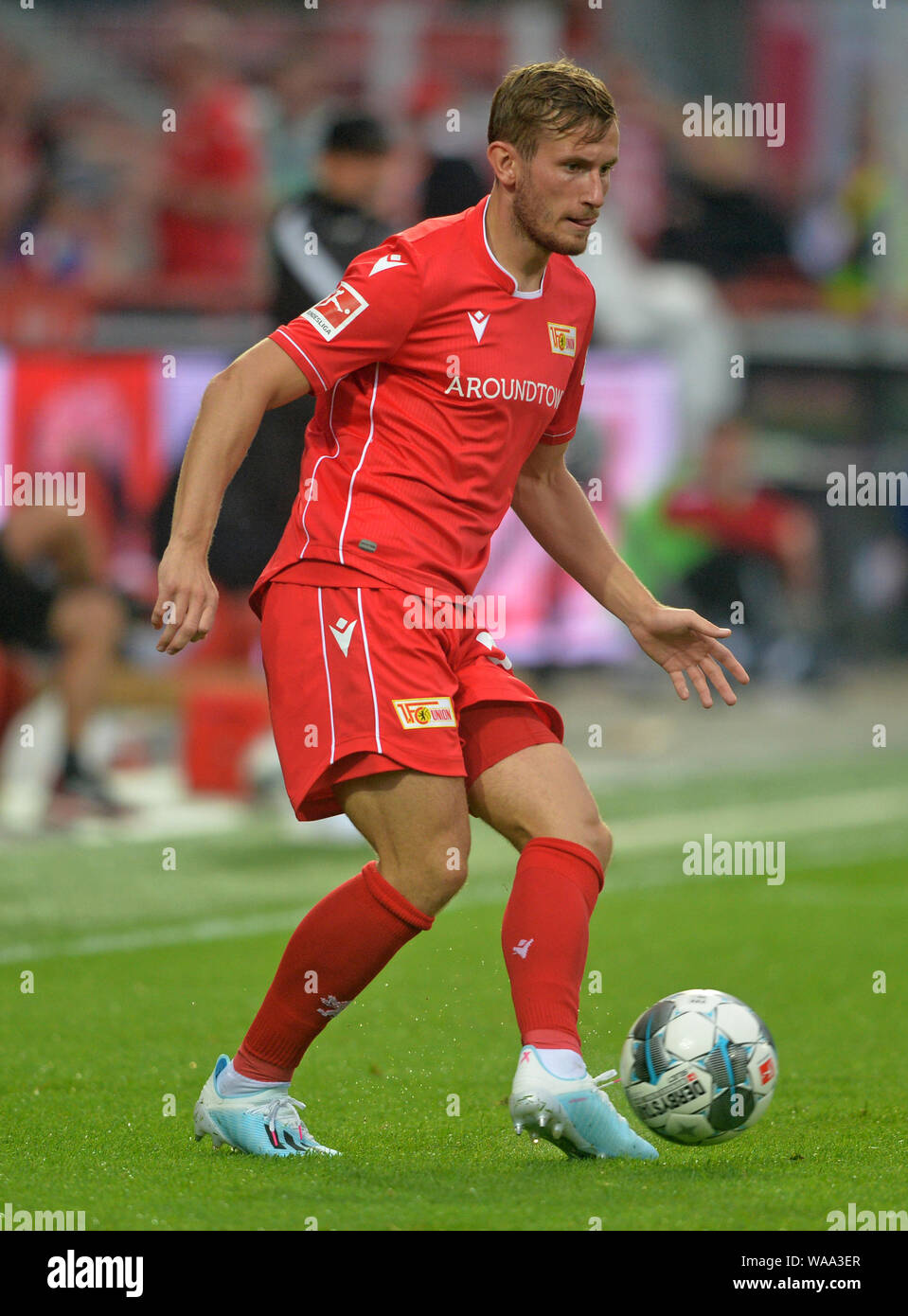 Berlin, Deutschland. 18th Aug, 2019. Christopher Lenz (UB), Soccer 1 ...