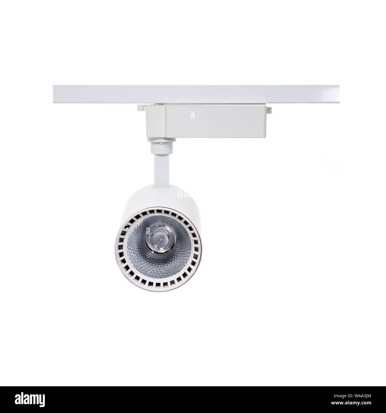 White spot ceiling led light interior lamp isolated on white background ...