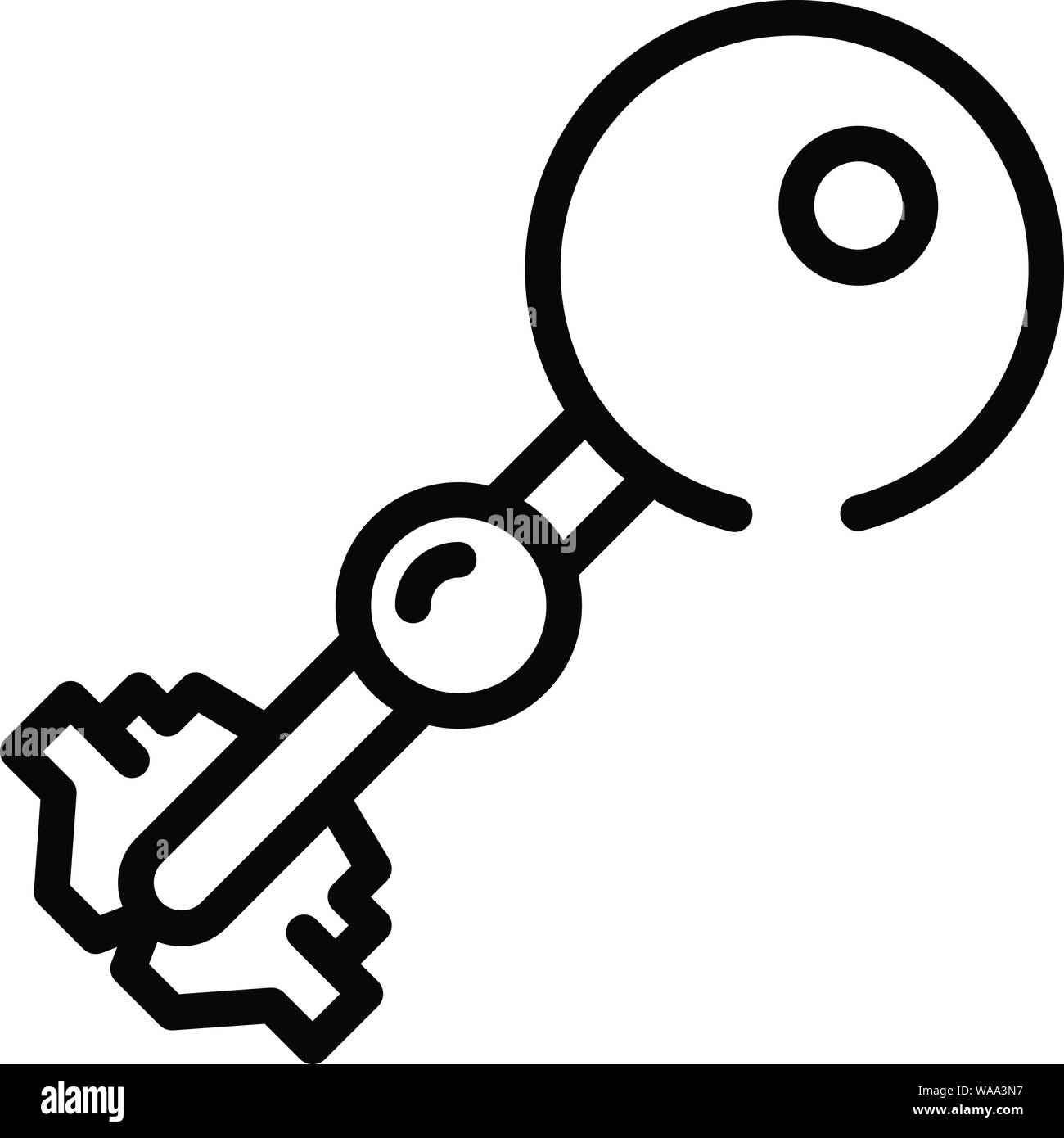 Lock tablet icon outline Black and White Stock Photos & Images - Alamy