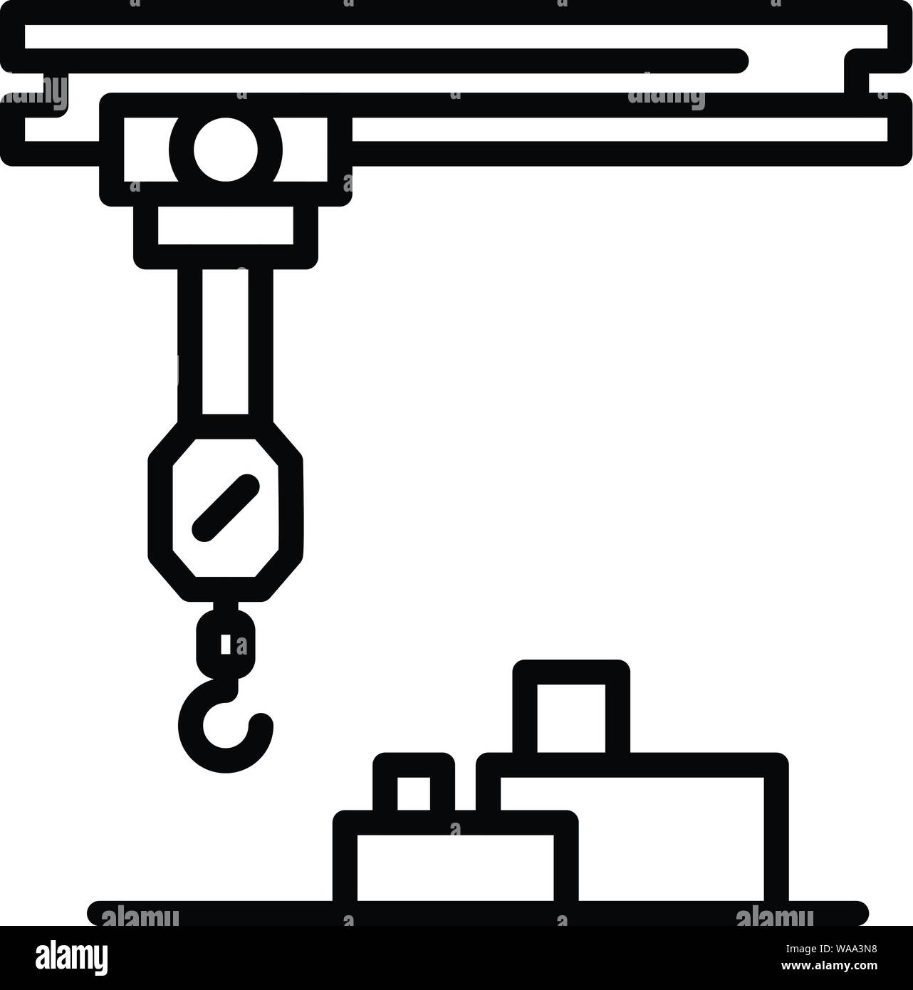 Mobile crane arm Stock Vector Images - Alamy