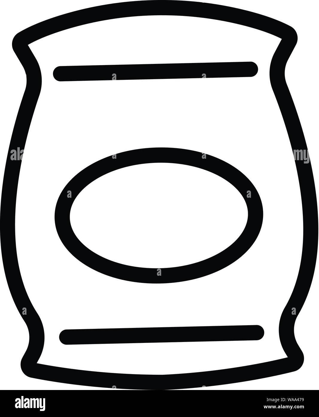 Rice sack icon, outline style Stock Vector Image & Art - Alamy