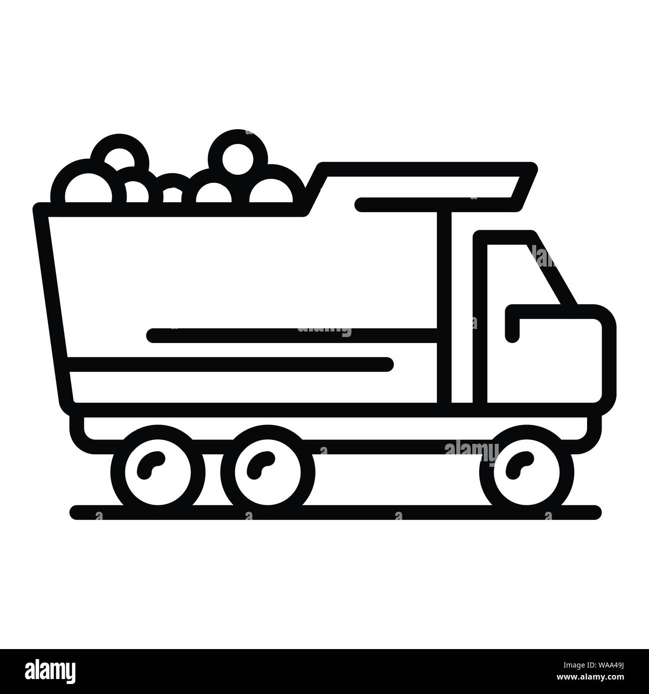 Farm truck icon, outline style Stock Vector Image & Art - Alamy
