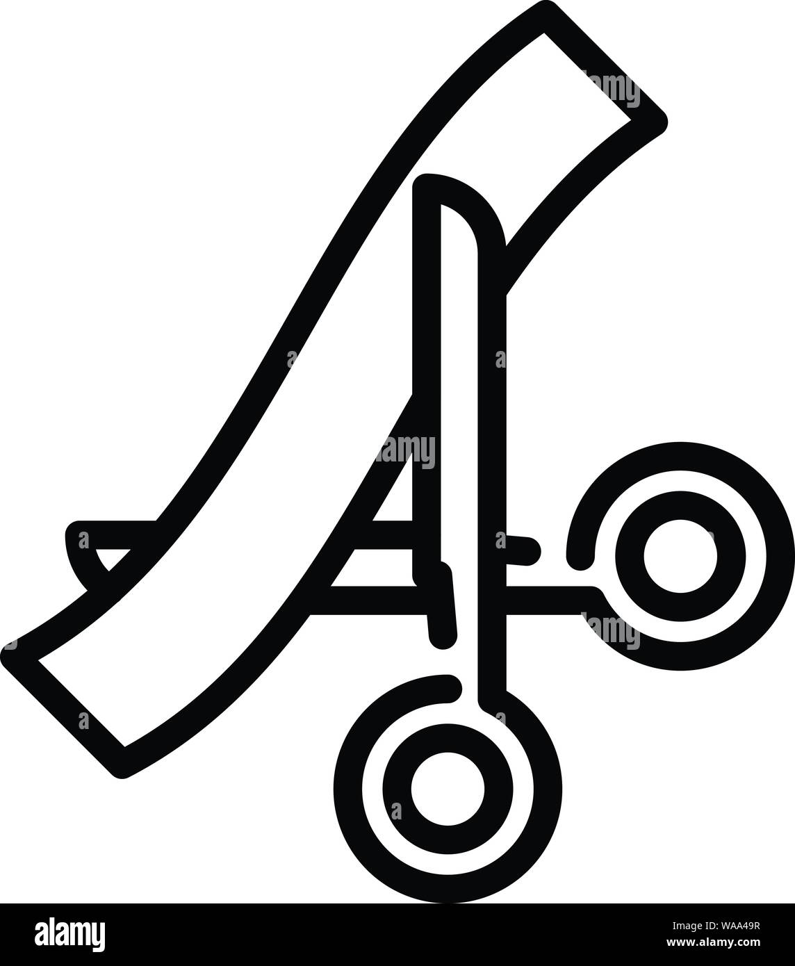 Cutting ceremony ribbon icon, outline style Stock Vector Image & Art ...