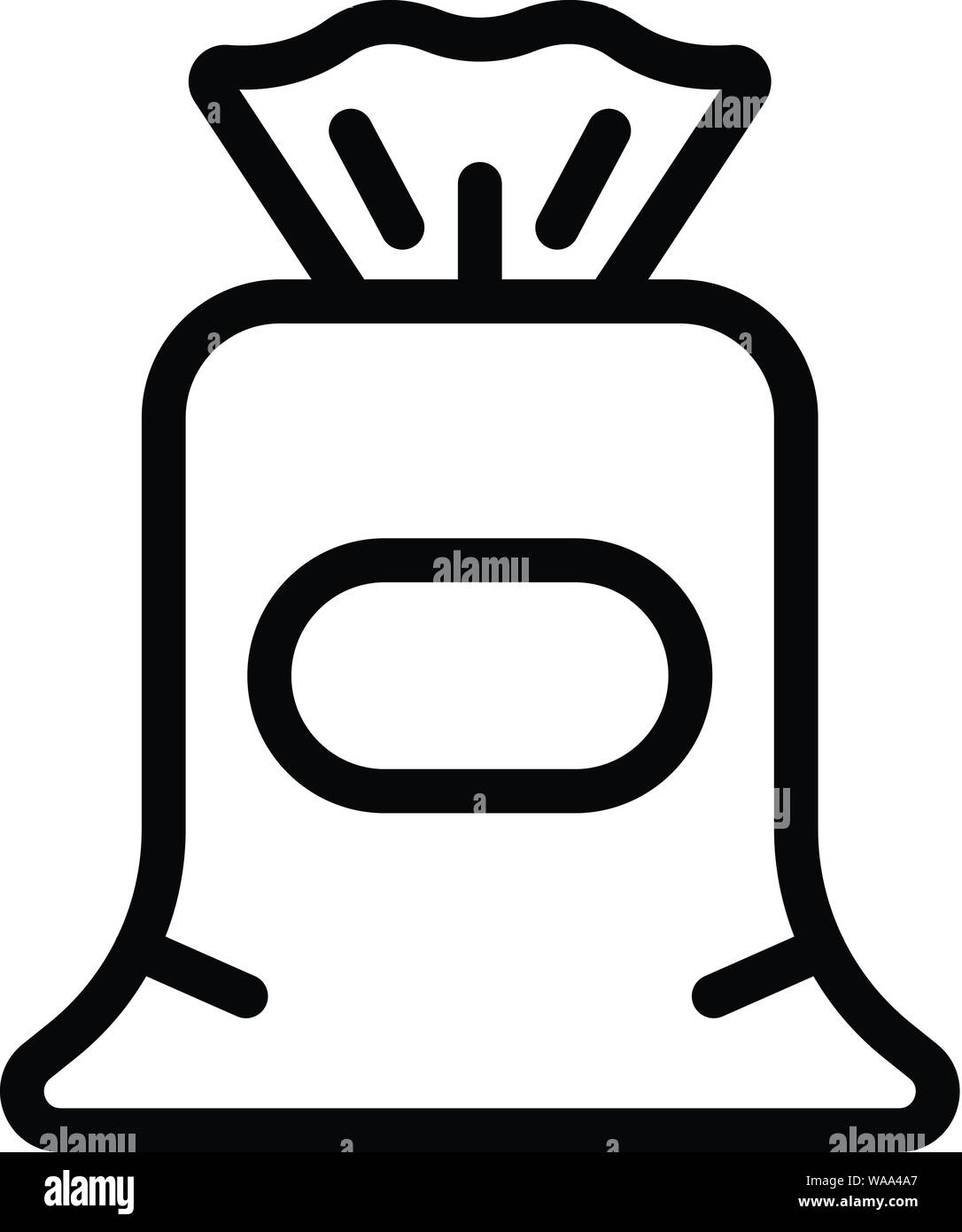 Material sack icon outline Black and White Stock Photos & Images - Alamy