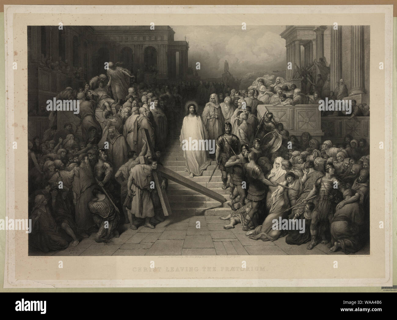 Christ leaving the praetorium Stock Photo - Alamy