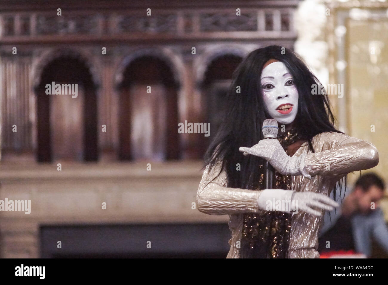 London, UK. 18th Aug, 2019. Geisha Davis, of Britain's Got Talent fame ...