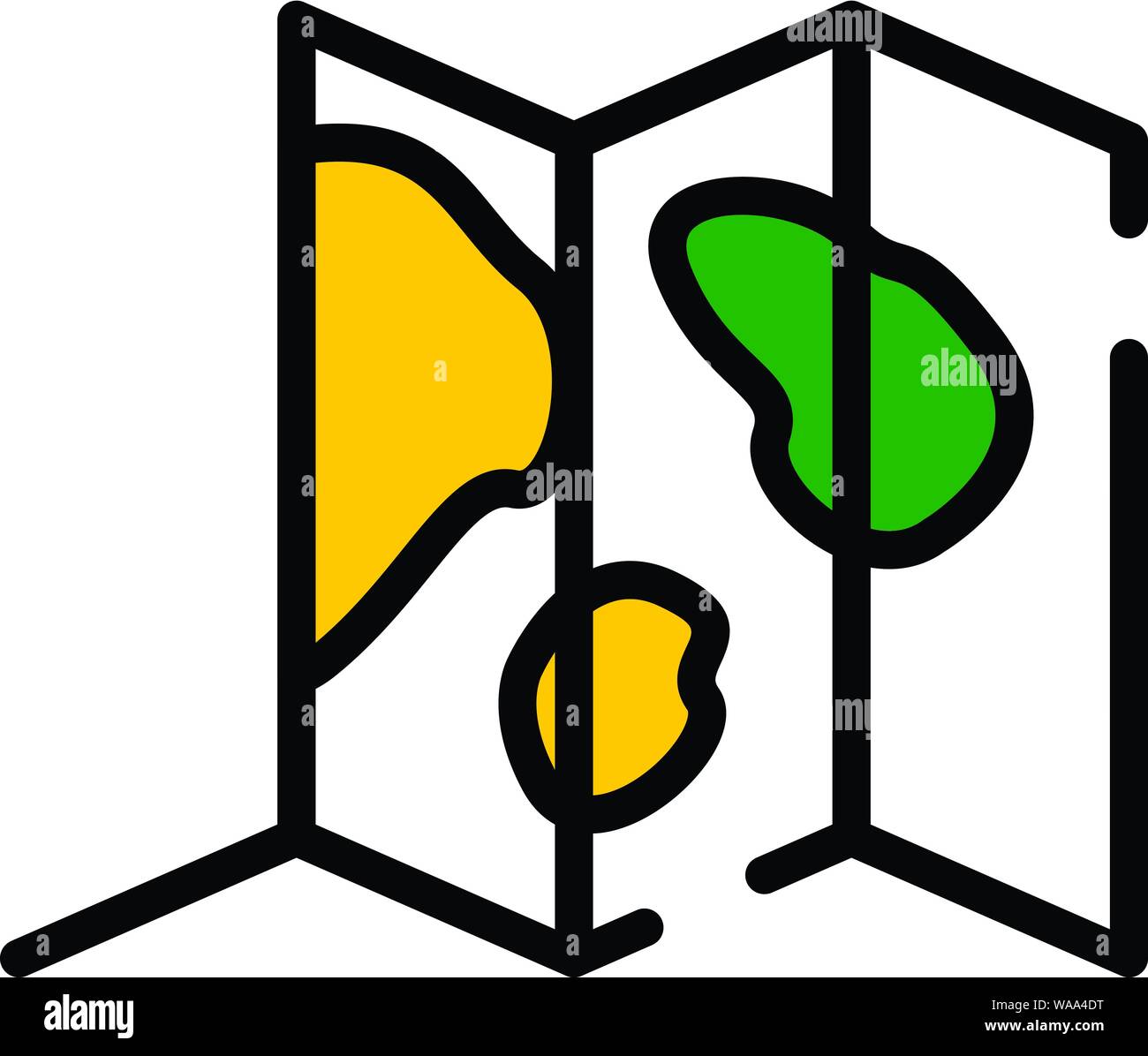 Quest map icon, outline style Stock Vector Image & Art - Alamy