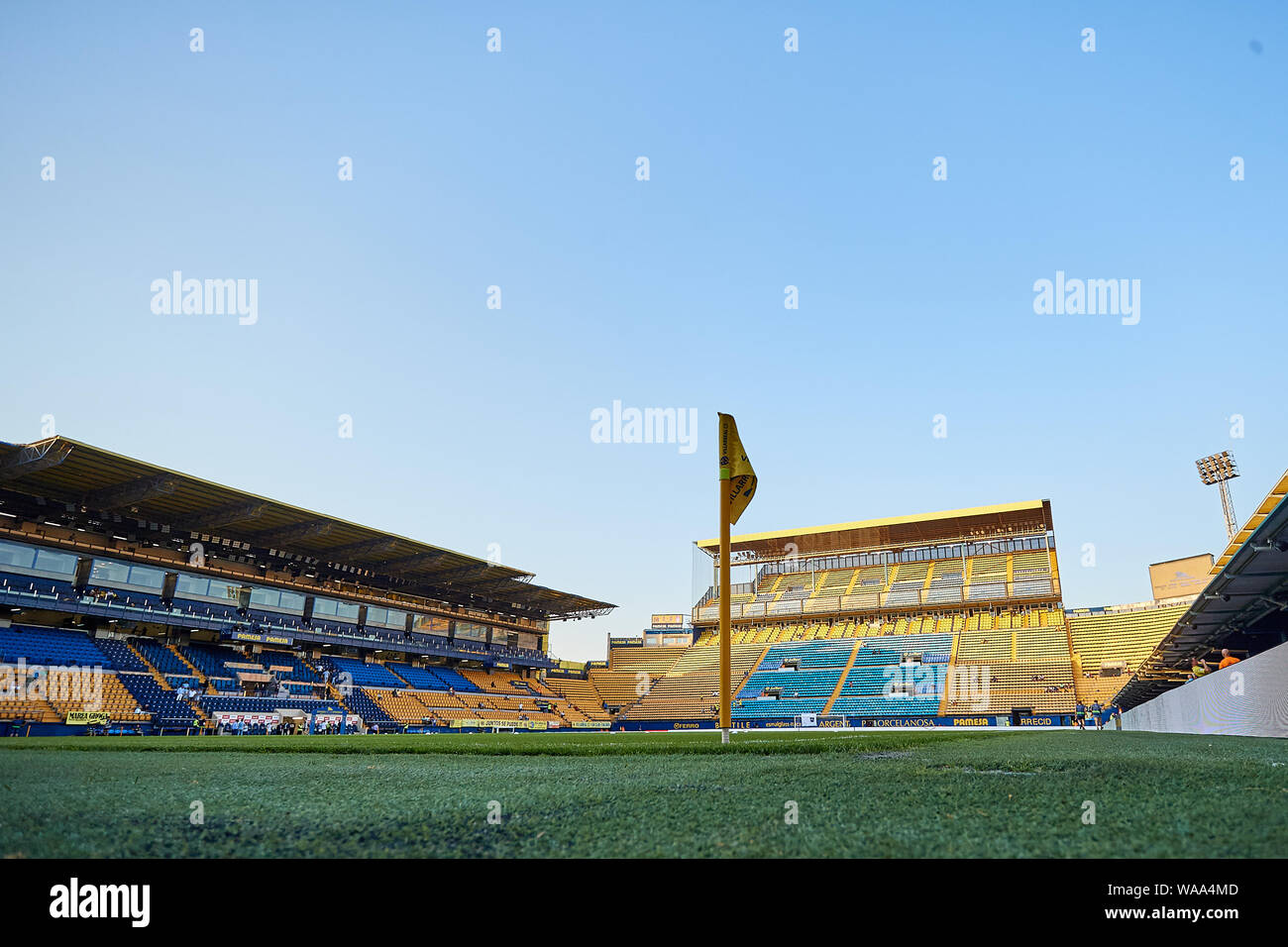 VILLAREAL, SPAIN - AUGUST 17: General view prior to the Liga match ...